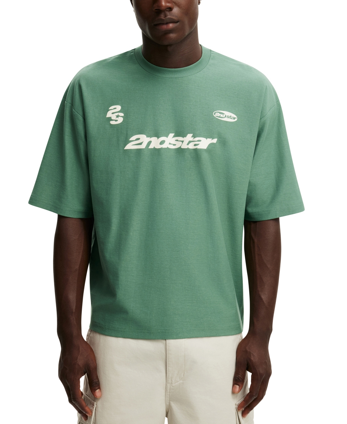 Click here for Cotton On Mens Cropped Modern-Fit Graphic T-Shirt... prices