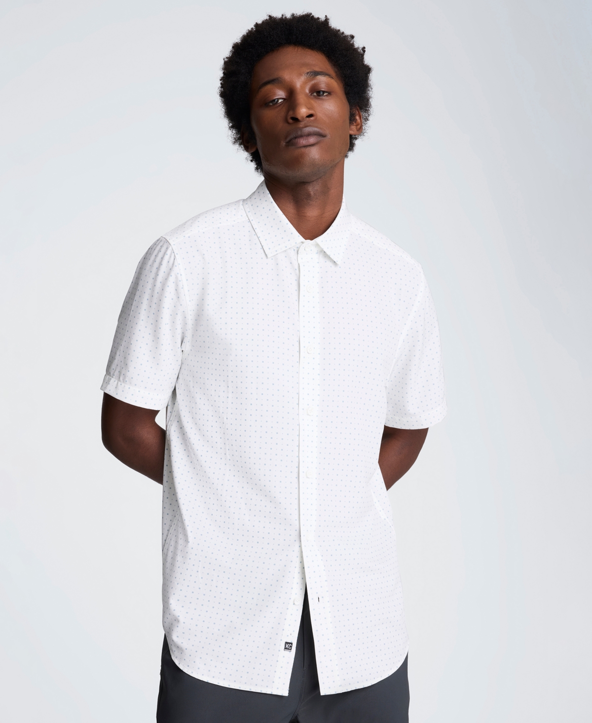 Click here for Kenneth Cole Mens Polyester-Blend Classic-Fit Shir... prices