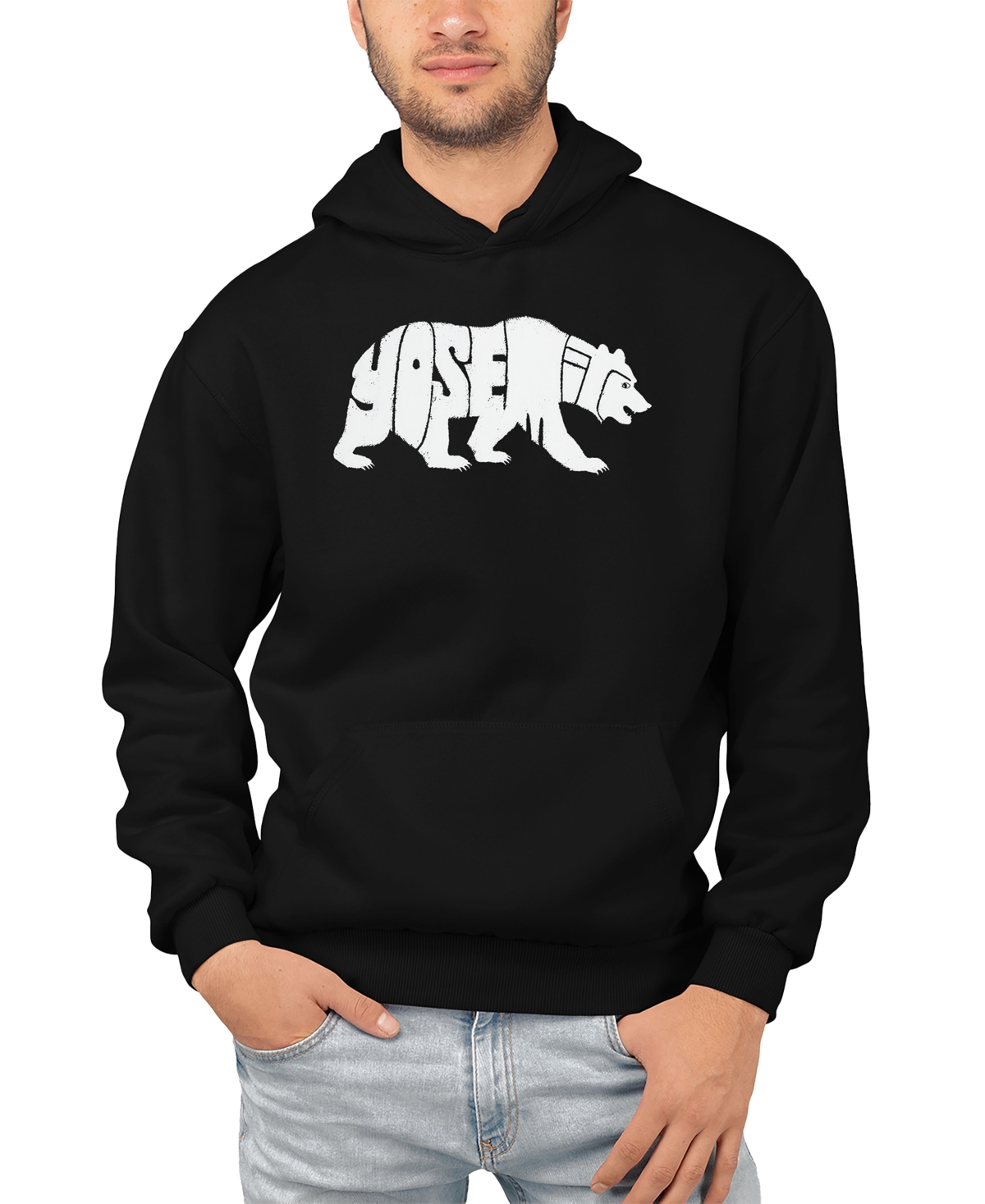 Click here for La Pop Art Mens Teddy Yos Word Art Hooded Sweatshi... prices