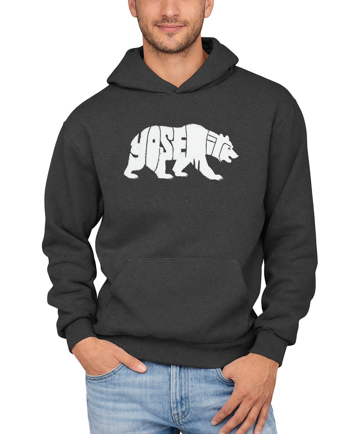 Click here for La Pop Art Mens Teddy Yos Word Art Hooded Sweatshi... prices