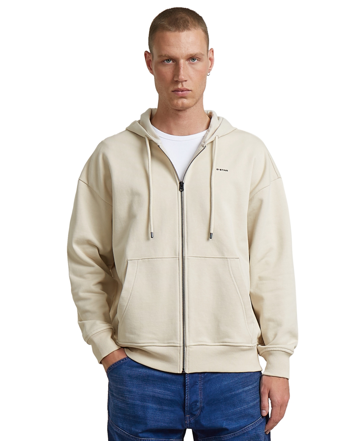 Click here for G-Star Raw Mens Back Graphic Hooded Zip Sweatshirt... prices