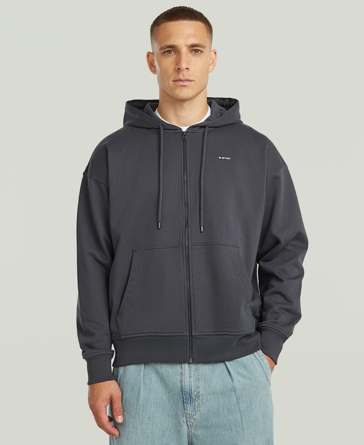 Click here for G-Star Raw Mens Back Graphic Hooded Zip Sweatshirt... prices