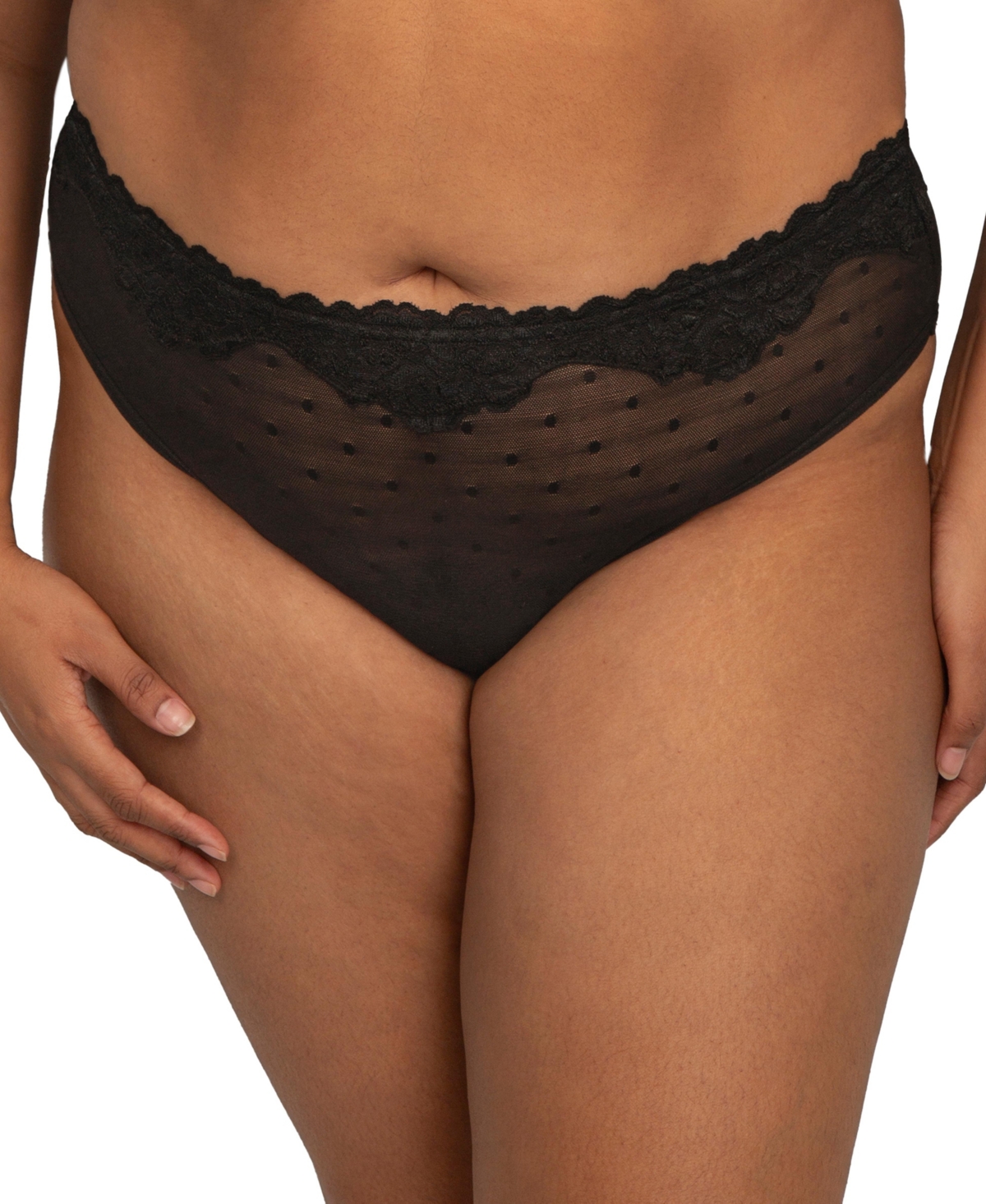 Click here for Curvy Couture Womens Sheer Whisper High Cut Brief... prices