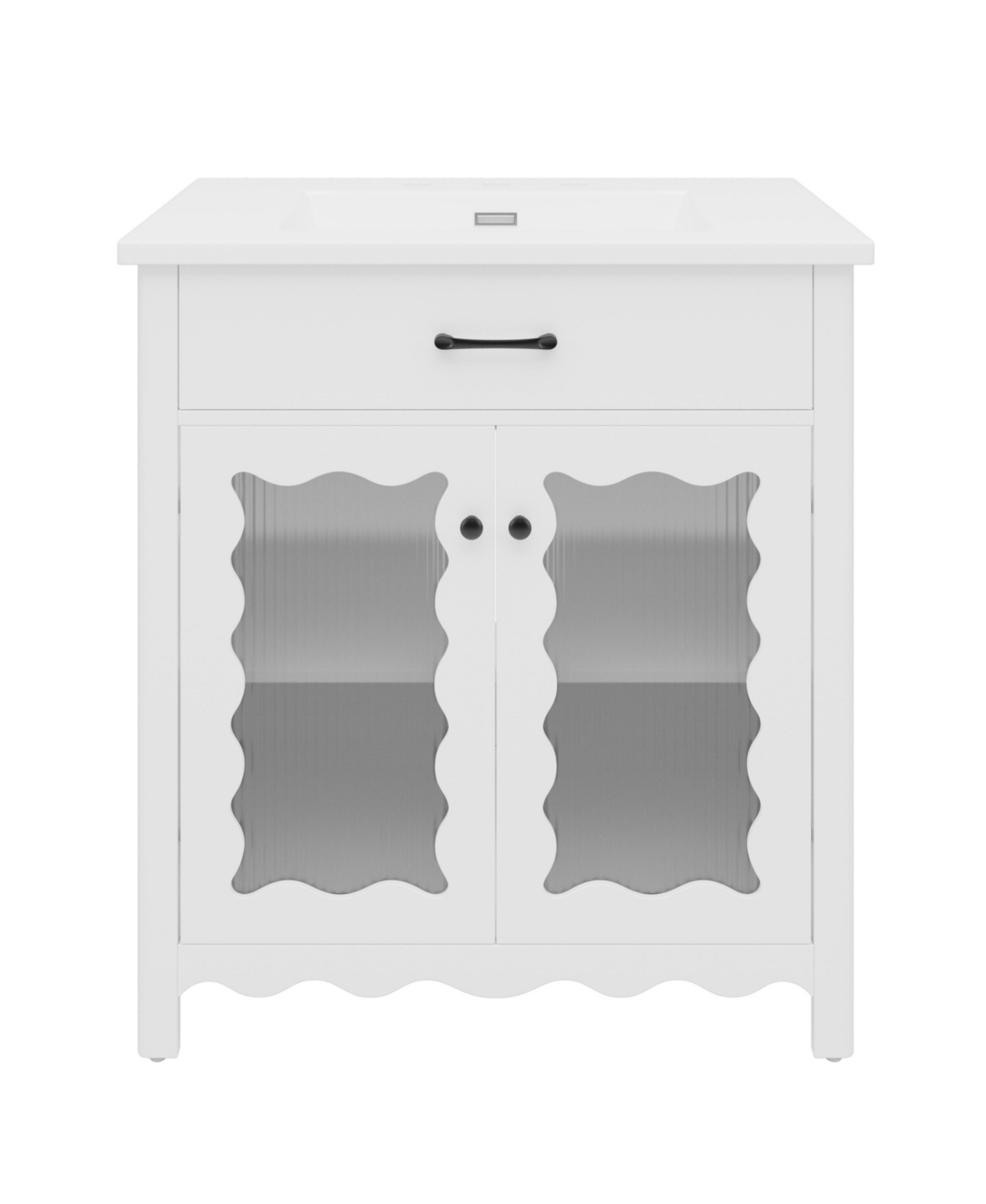 Click here for Busdays 30 Inch Bathroom Vanity with Tempered Glas... prices