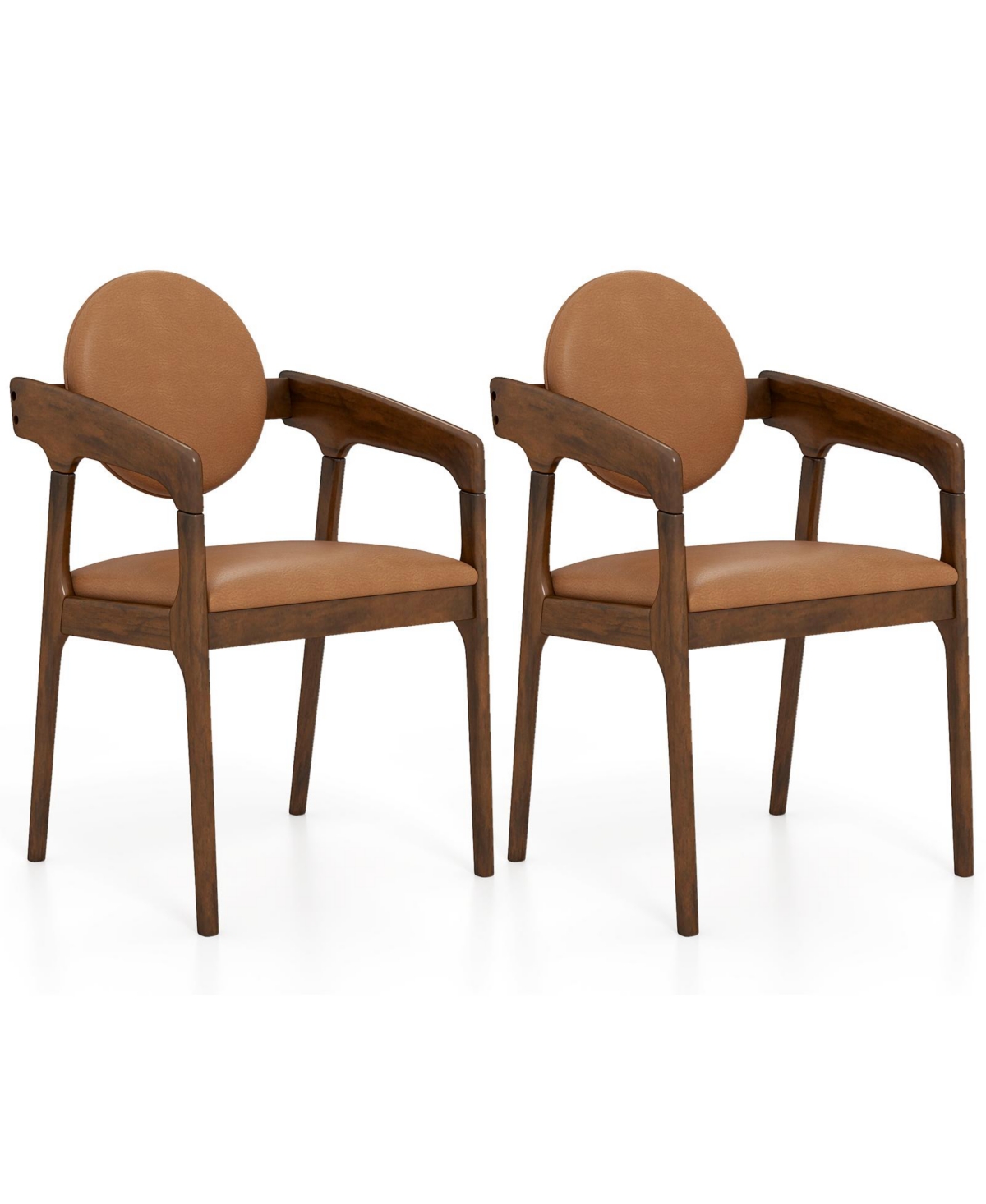 Click here for Slickblue Set of 2 Pu Leather Upholstered Dining C... prices
