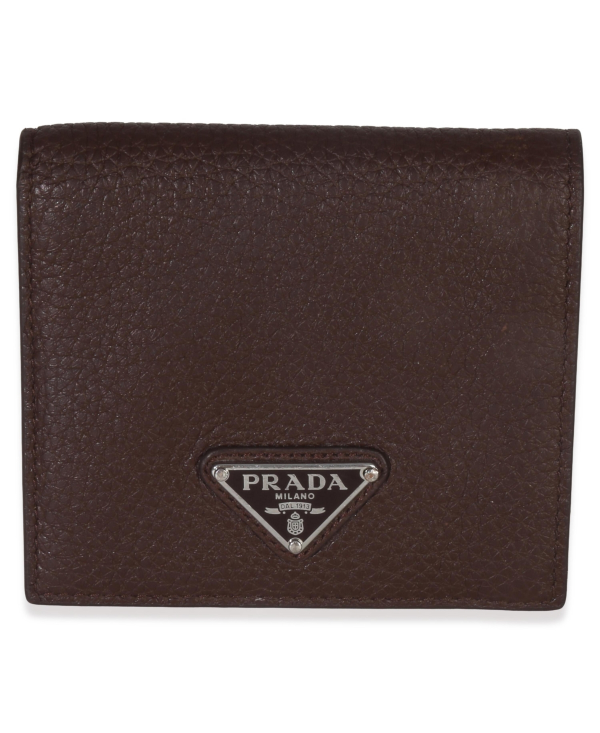 Click here for Pre-Owned Prada Brown Saffiano Sienna Bi-Fold Wall... prices