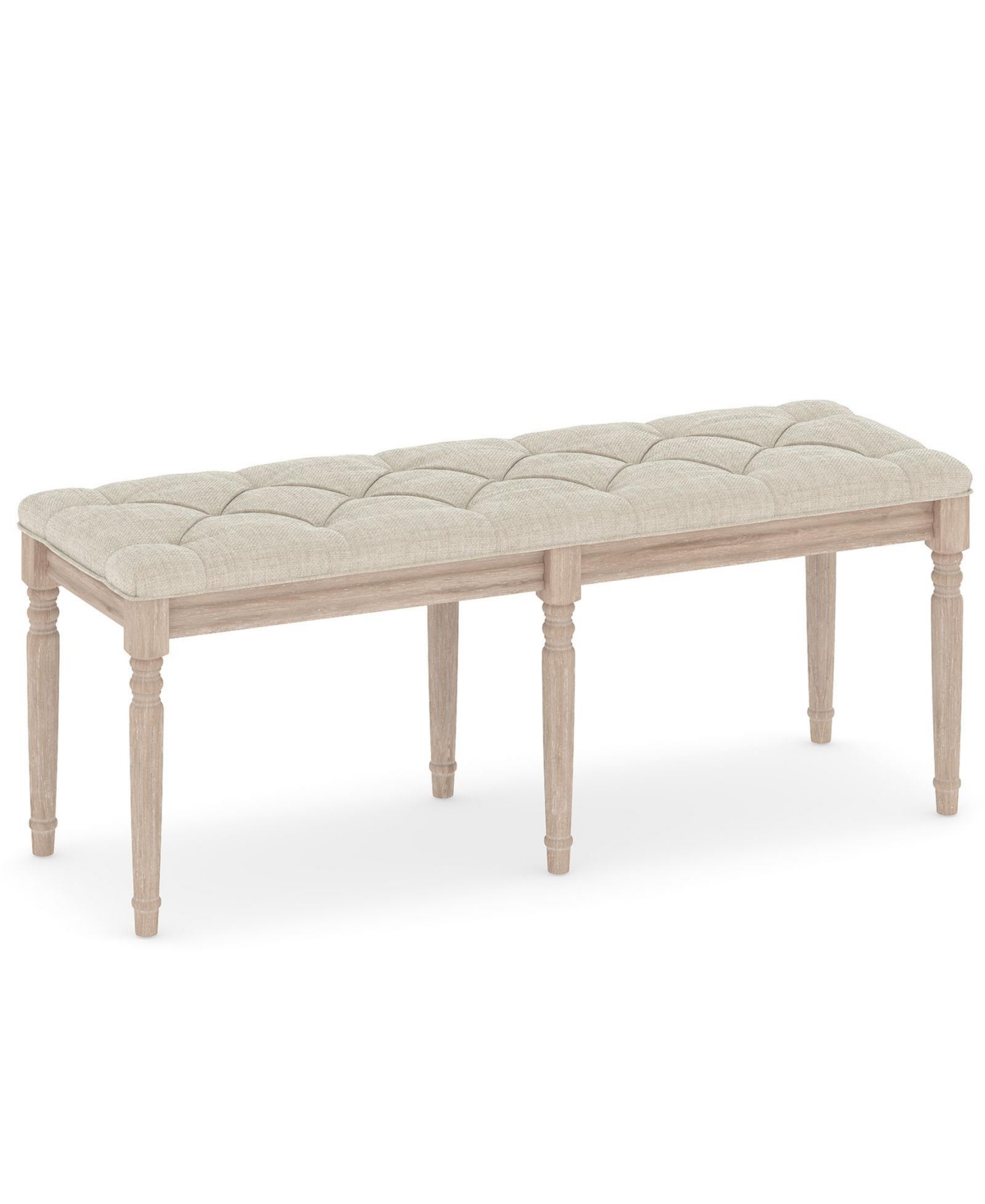 Click here for Slickblue Padded Upholstered Bench with Carved Rub... prices