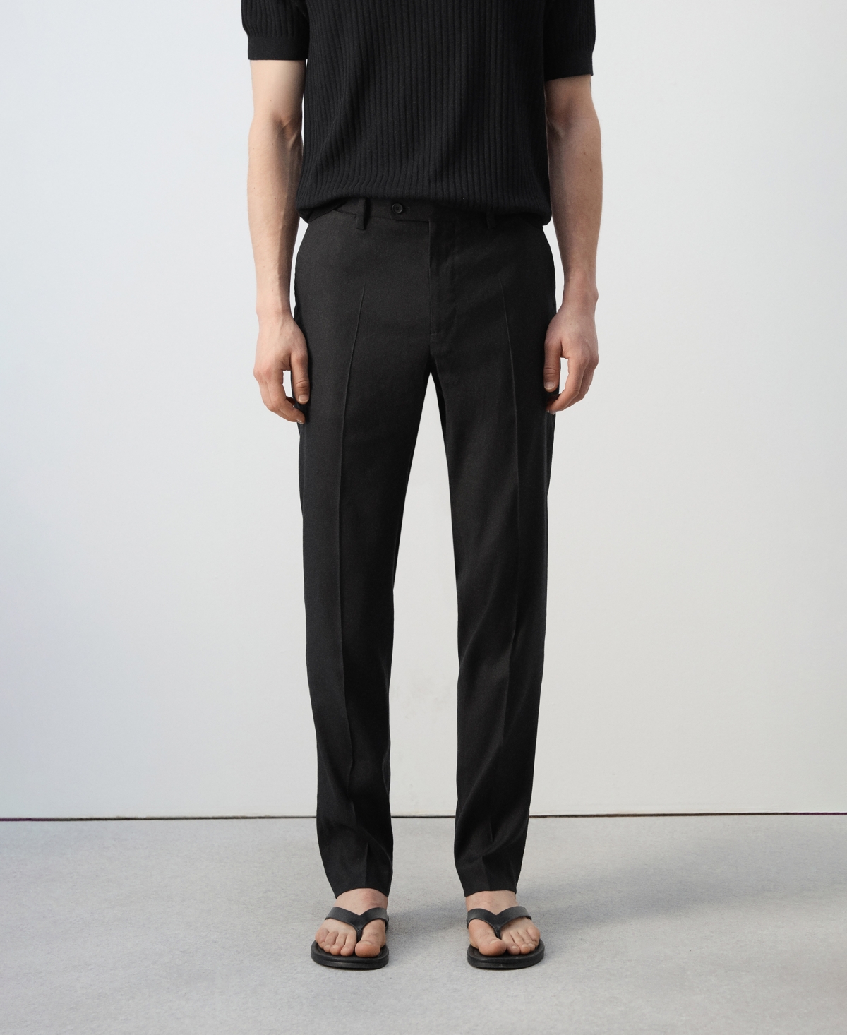 Click here for Mango Mens Amalfi Slim-Fit Suit Pants - Black prices