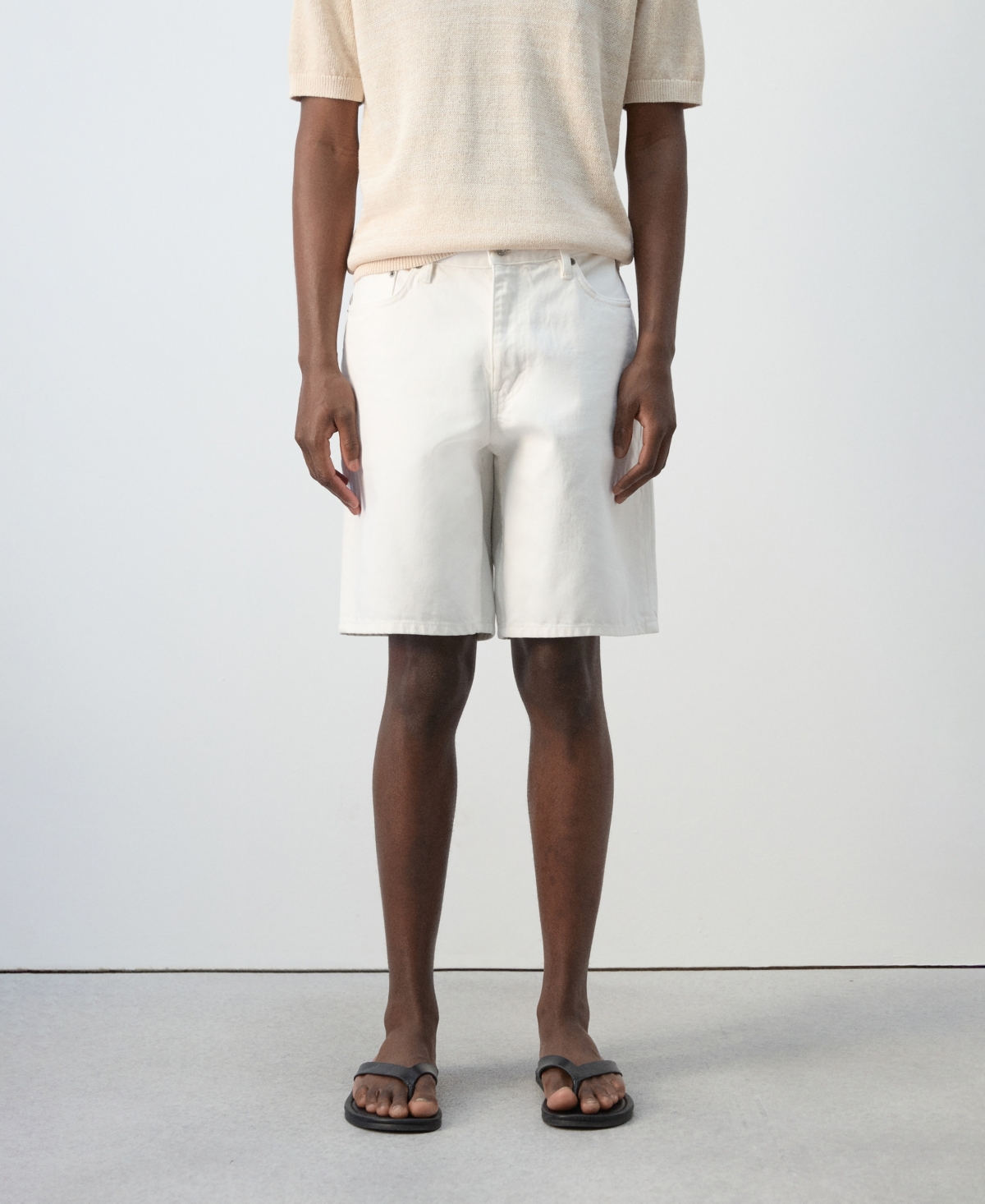 Click here for Mango Mens Straight-Fit Denim 8.86 Bermuda Shorts... prices