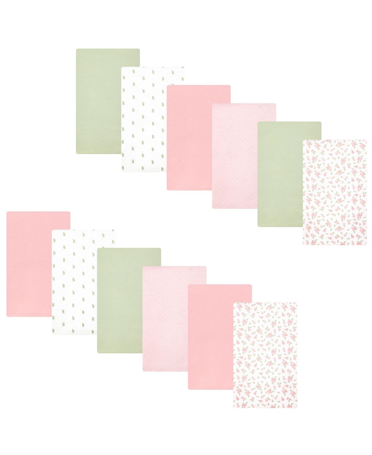 Click here for Hudson Baby Girl Cotton Poly Flannel Burp Cloths B... prices