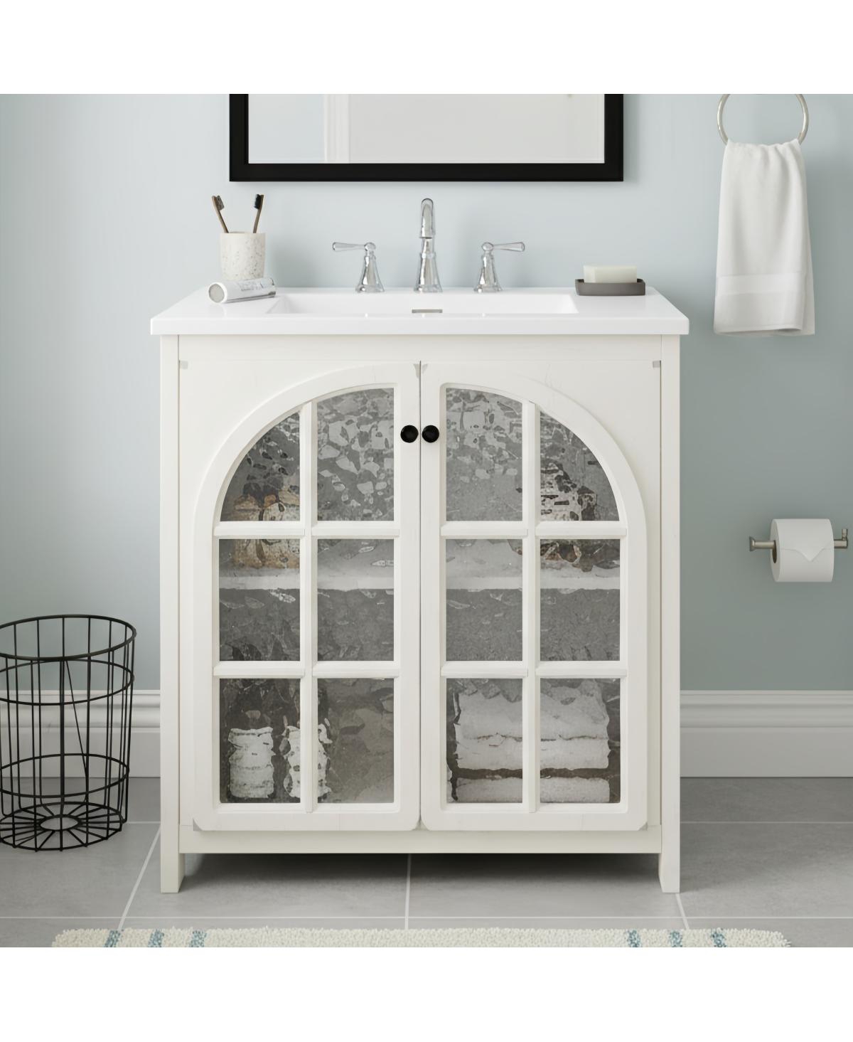 Click here for Sillysis 31 Inch Vintage Bathroom Vanity with Cera... prices