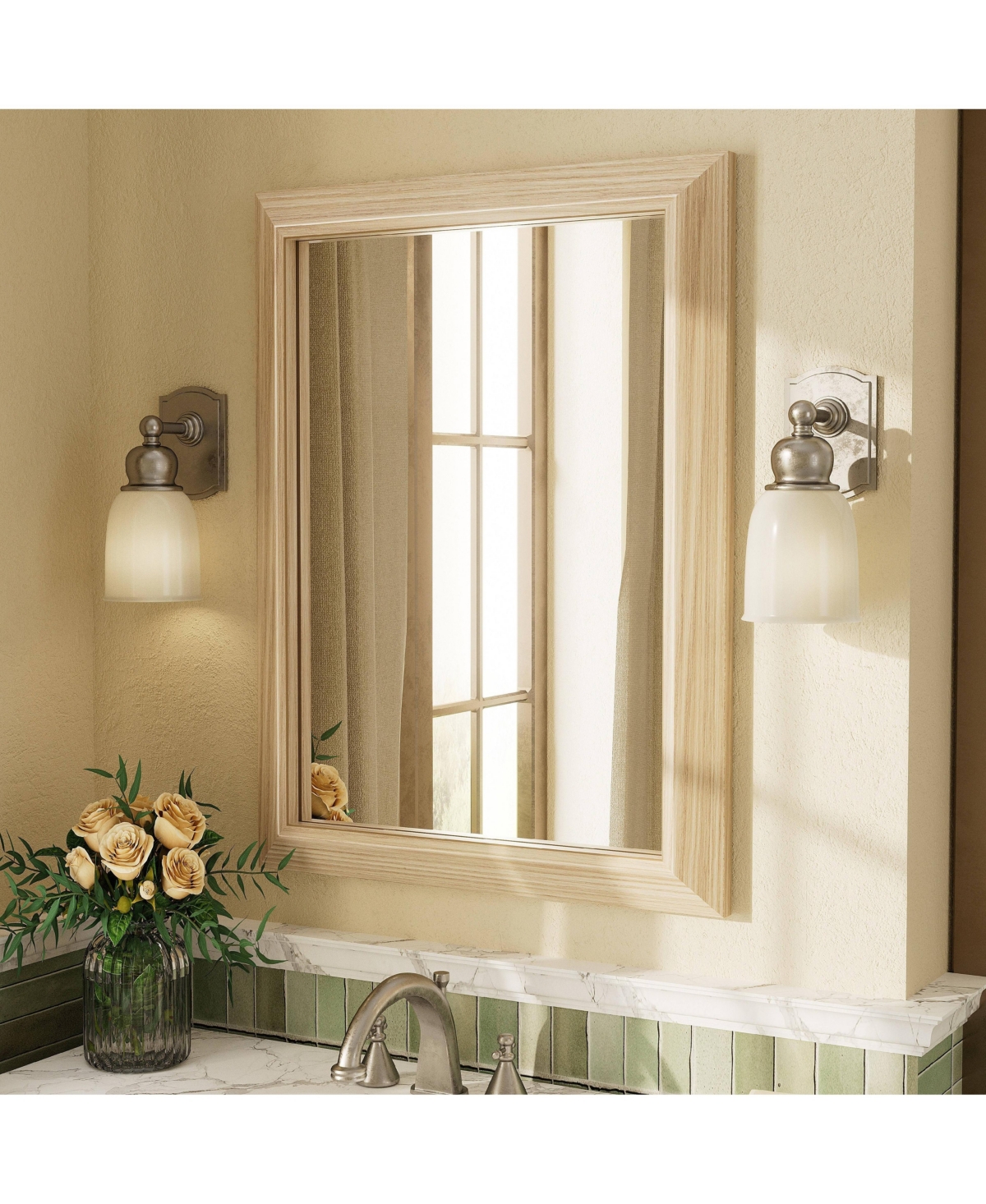 Click here for Apmir 24 x 32 Inch Thick Metal Framed Wall Mirrors... prices