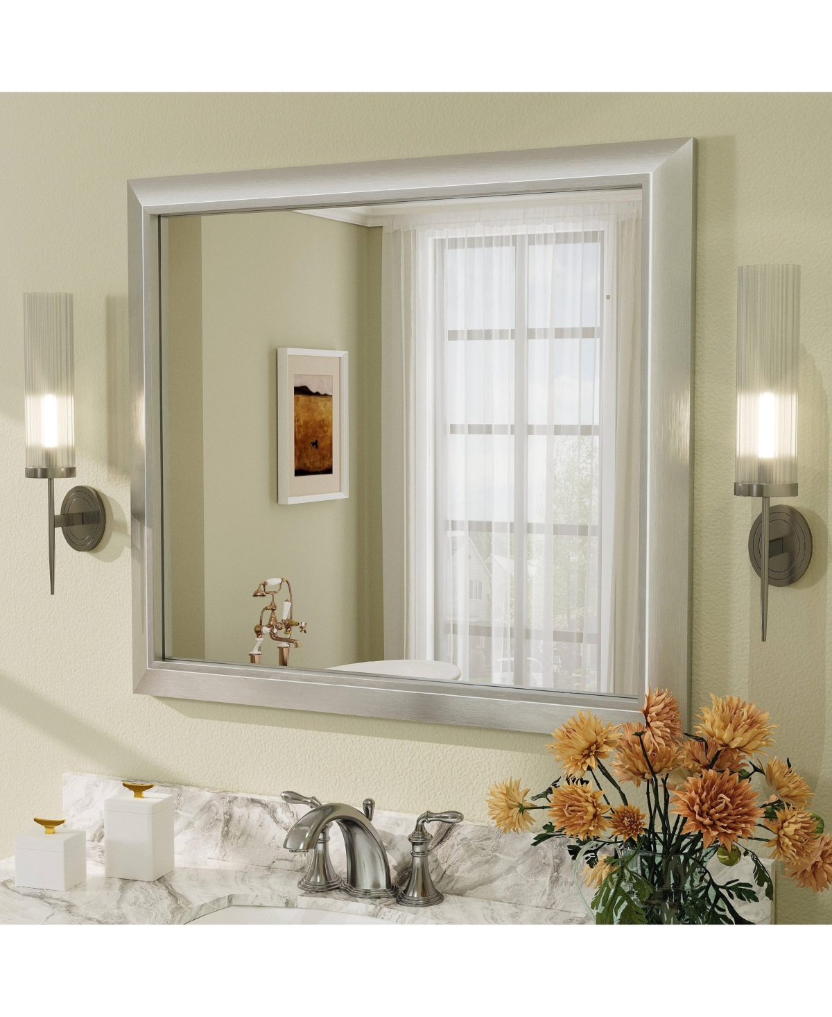 Click here for Apmir 32 x 36 Inch Thick Metal Framed Wall Mirrors... prices