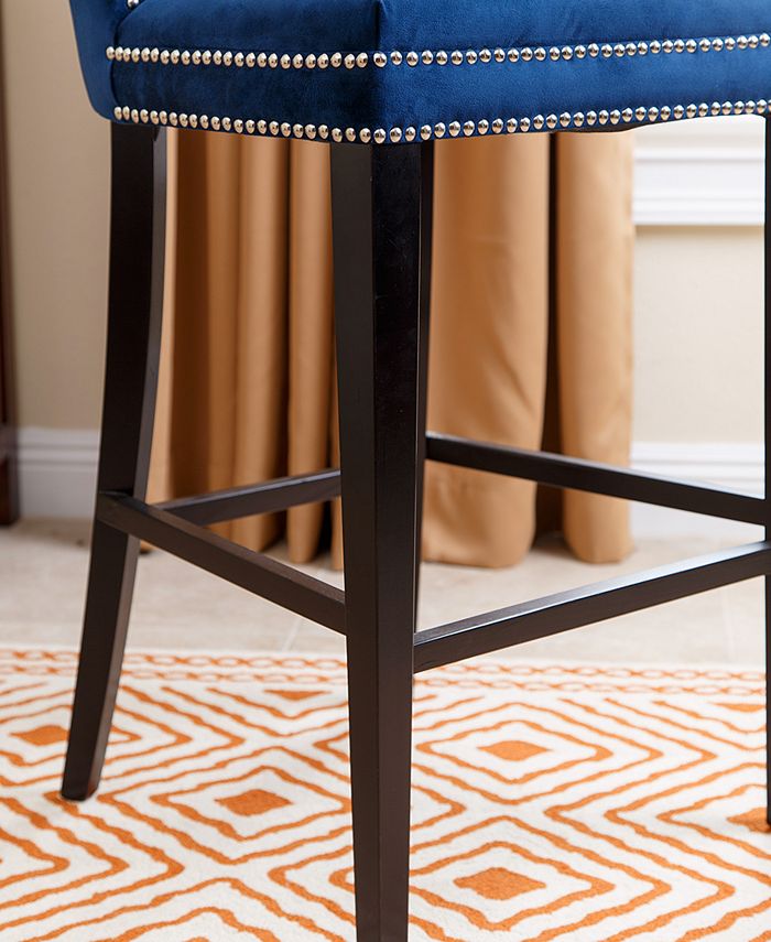 Abbyson Living Harri Tufted Bar Stool & Reviews - Furniture - Macy's