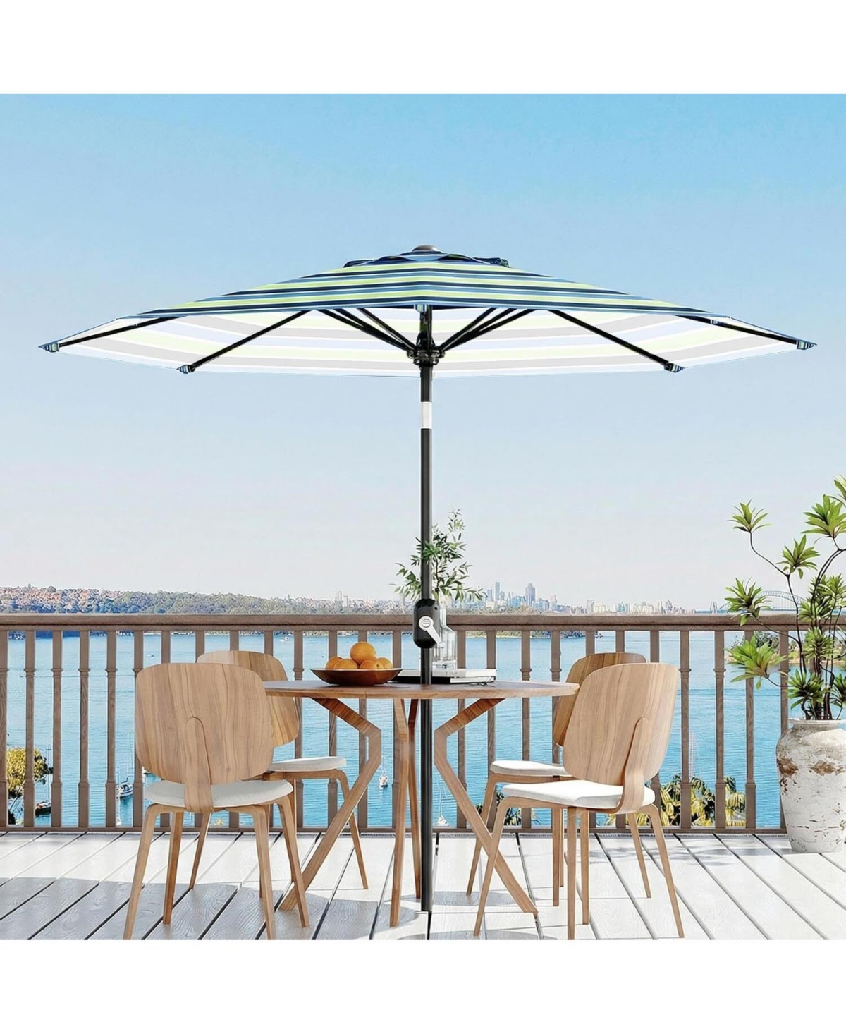 Click here for gaomon Outdoor Stripe Outdoor Patio Umbrella  Uv P... prices