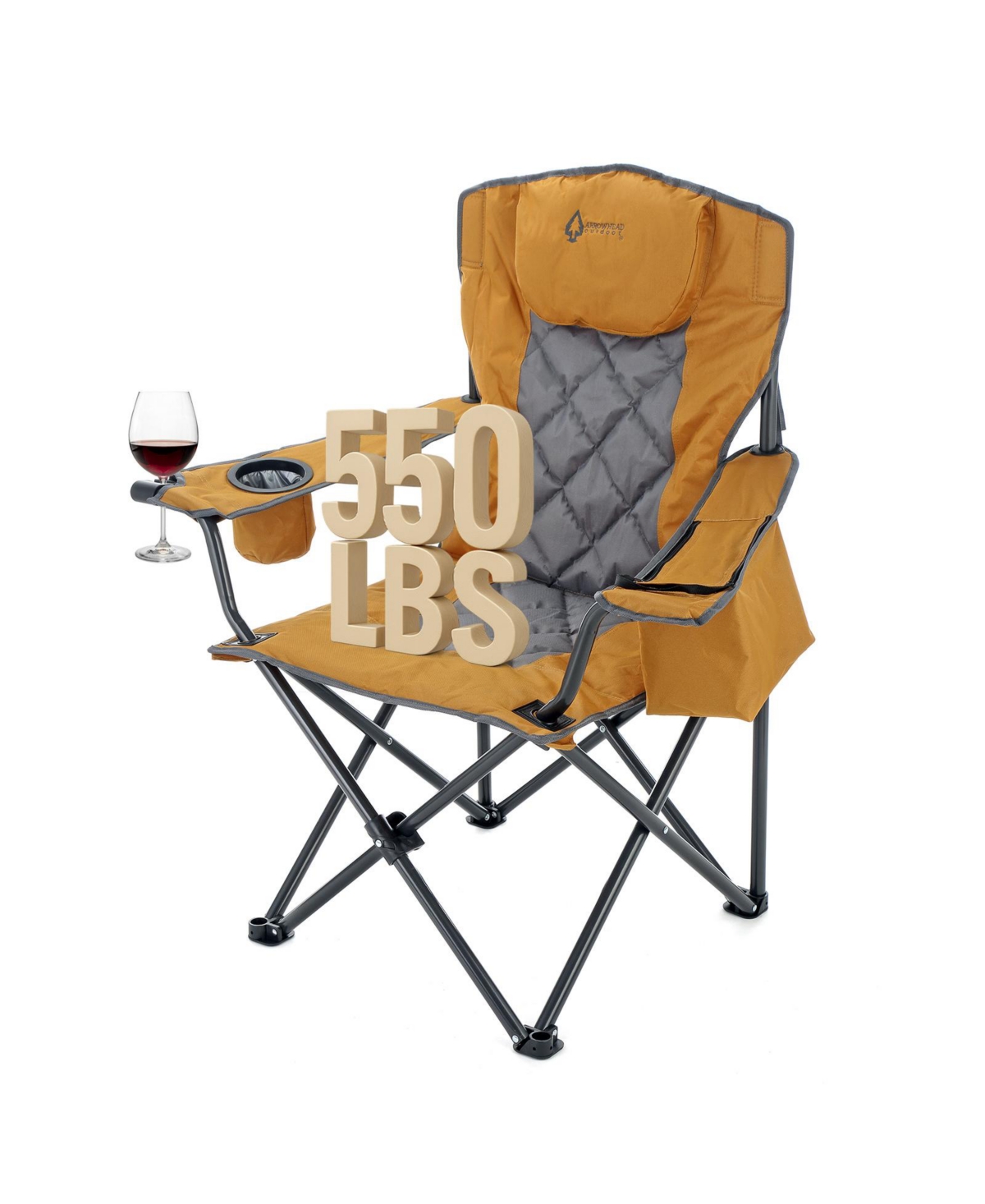 Click here for Arrowhead Outdoor Folding Camp Chair w/ Headrest... prices