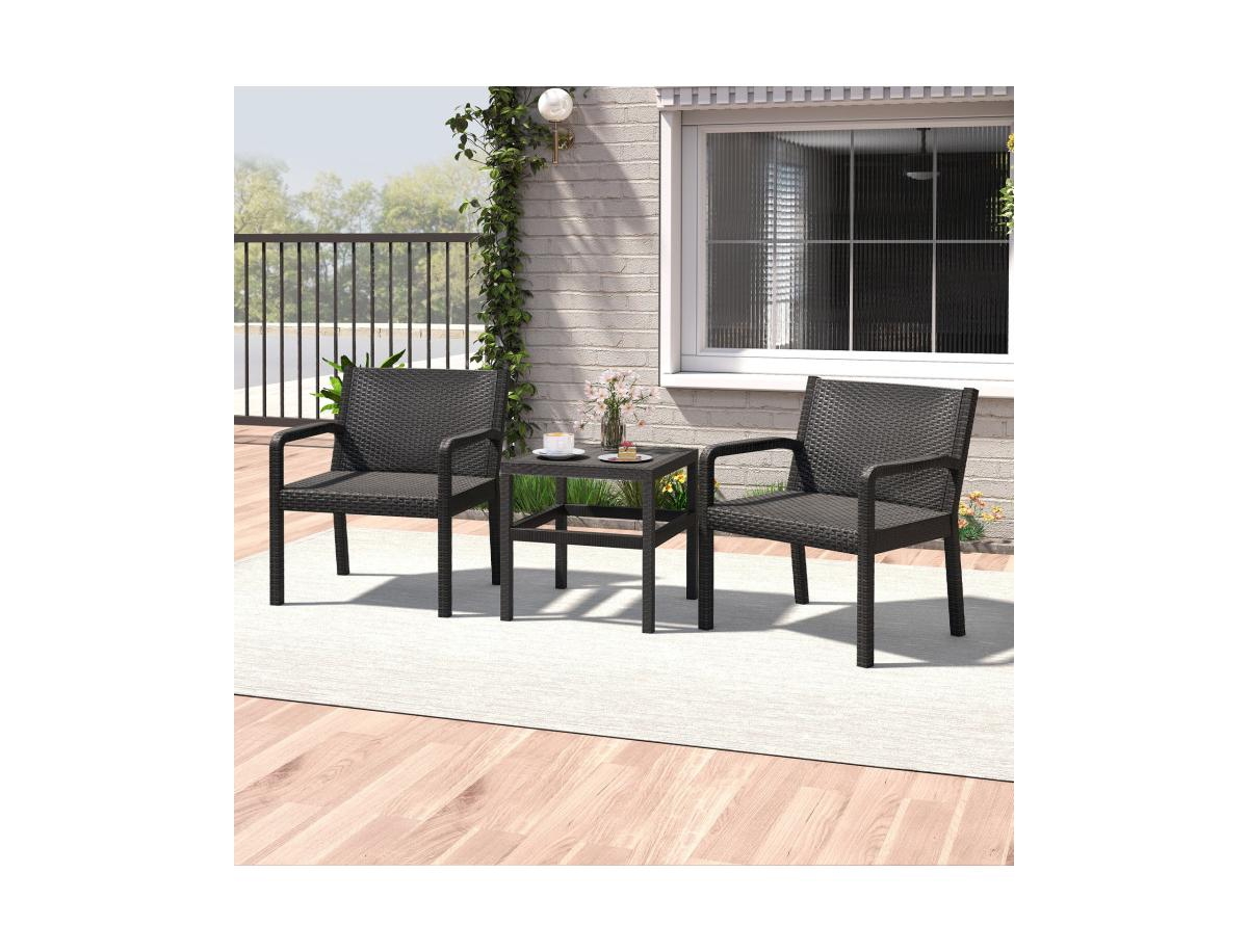 Click here for Boyel Living 3 Piece Patio Furniture Set with 2 Mo... prices