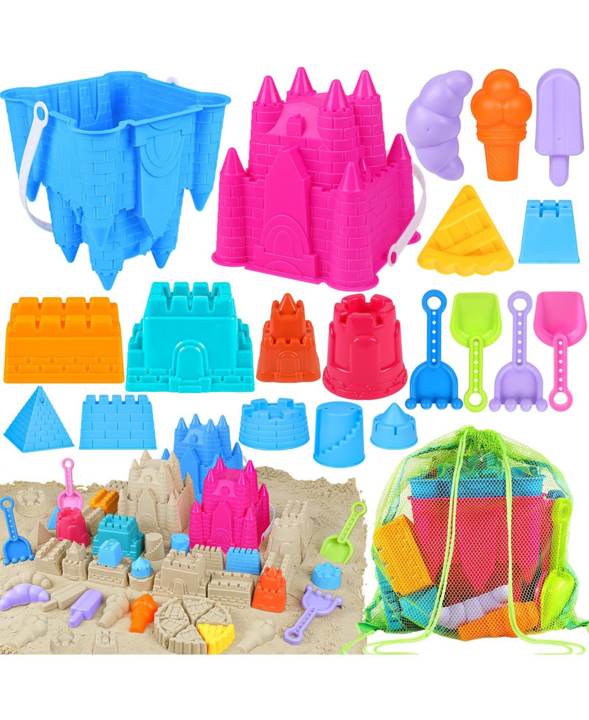 Click here for Gnuadz 21-piece Beach Sand Castle Toys Bucket Shov... prices