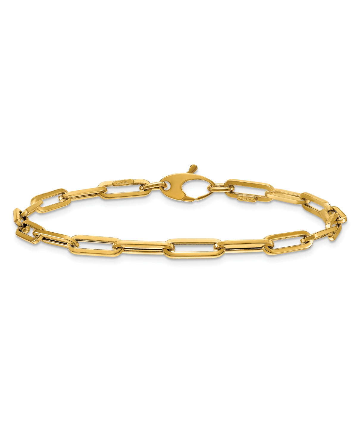 Click here for Macys Paperclip Chain Bracelet in 18k Yellow Gold... prices