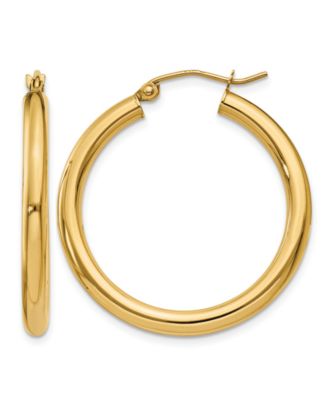 Click here for Macys Round Hoop Earrings In 18k Yellow Gold prices
