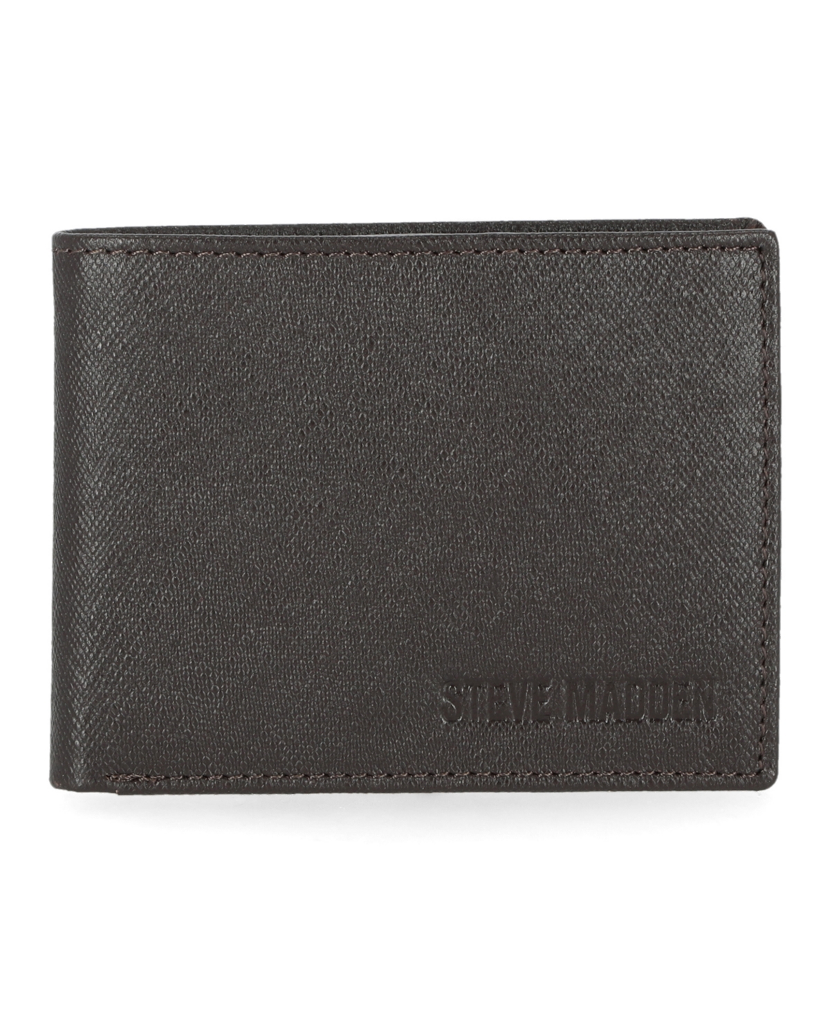 Click here for Steve Madden Mens Saffiano Passcase Wallet - Brown prices