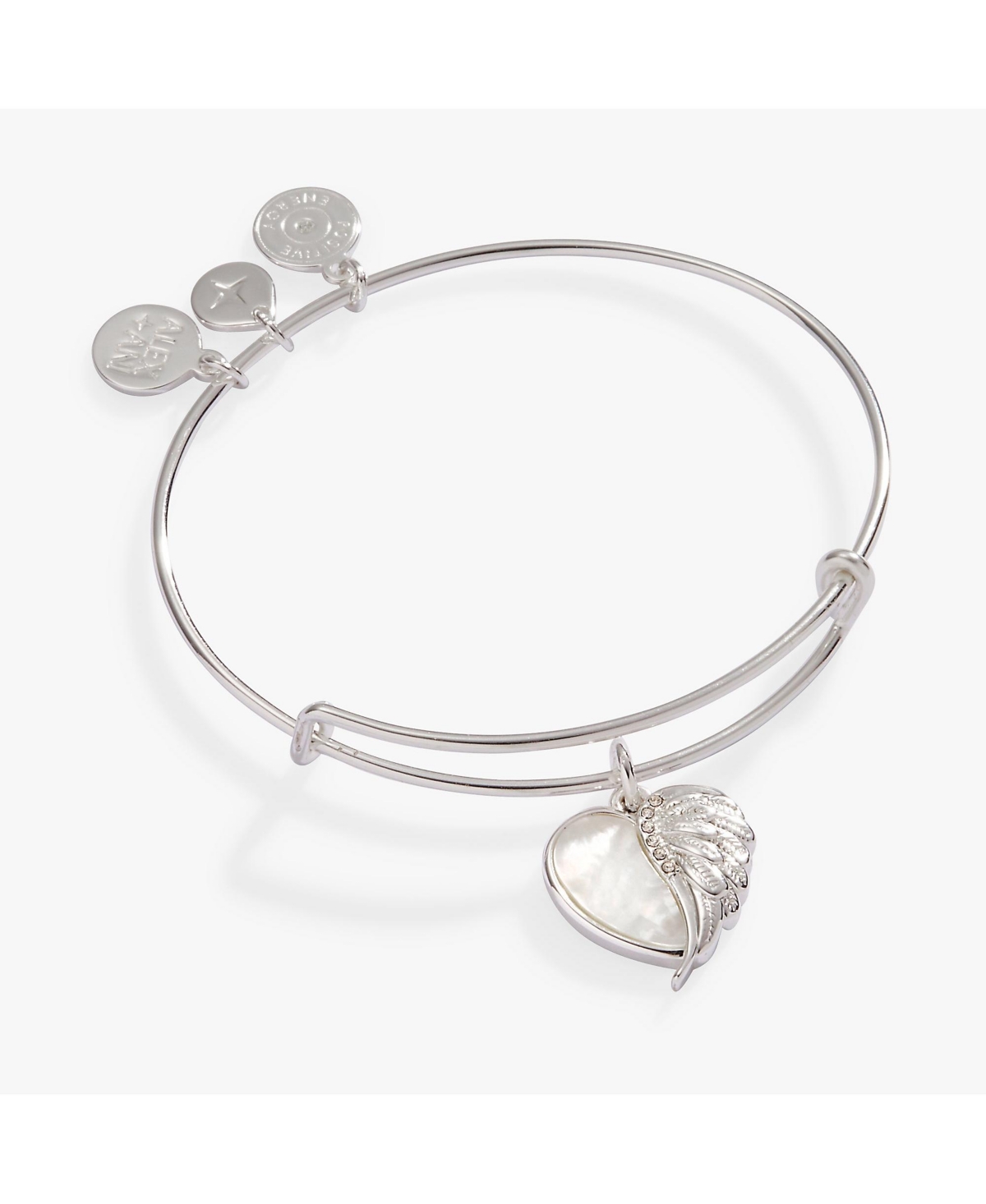 Click here for Alex and Ani Wings of Protection Charm Bangle - Si... prices