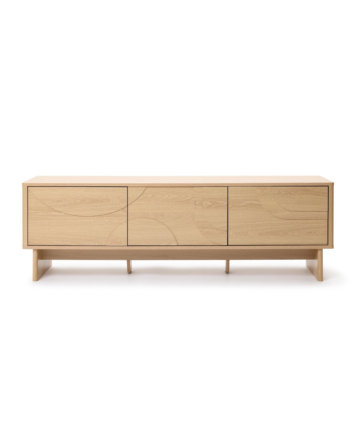 Click here for LuxenHome Modern Tv Console with 3 Doors  Geometri... prices