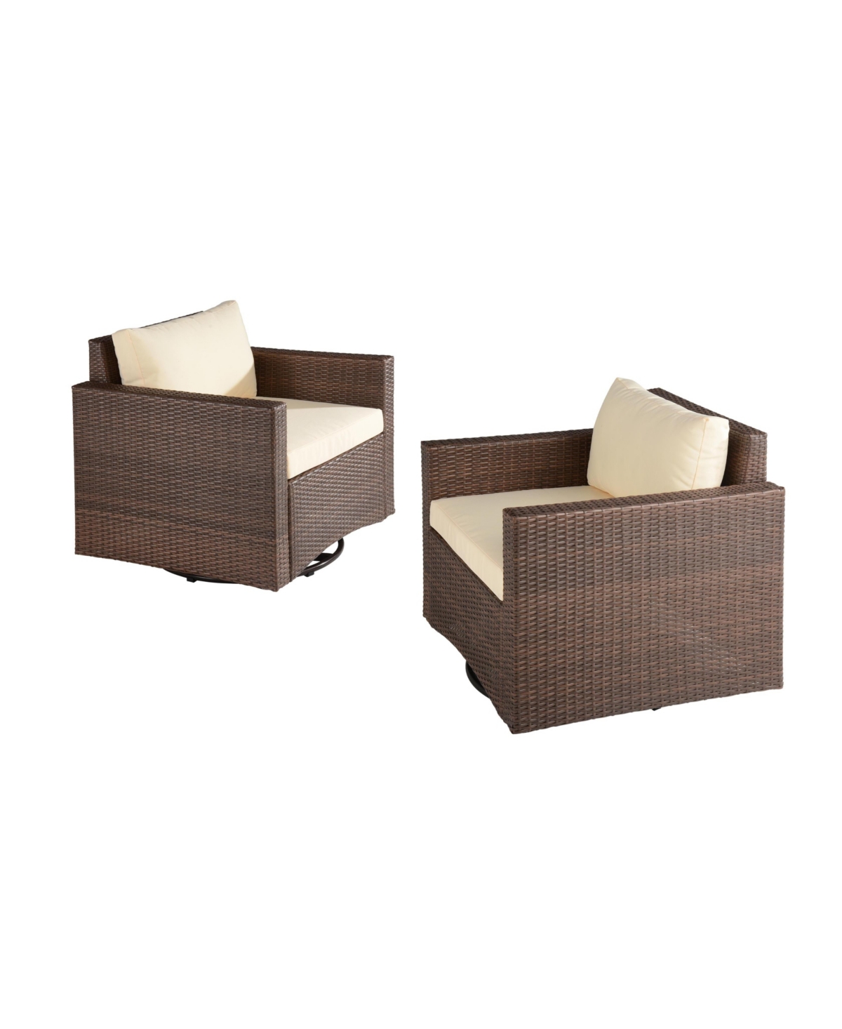 Click here for Jiallo 360 degree glider chair - Brown prices