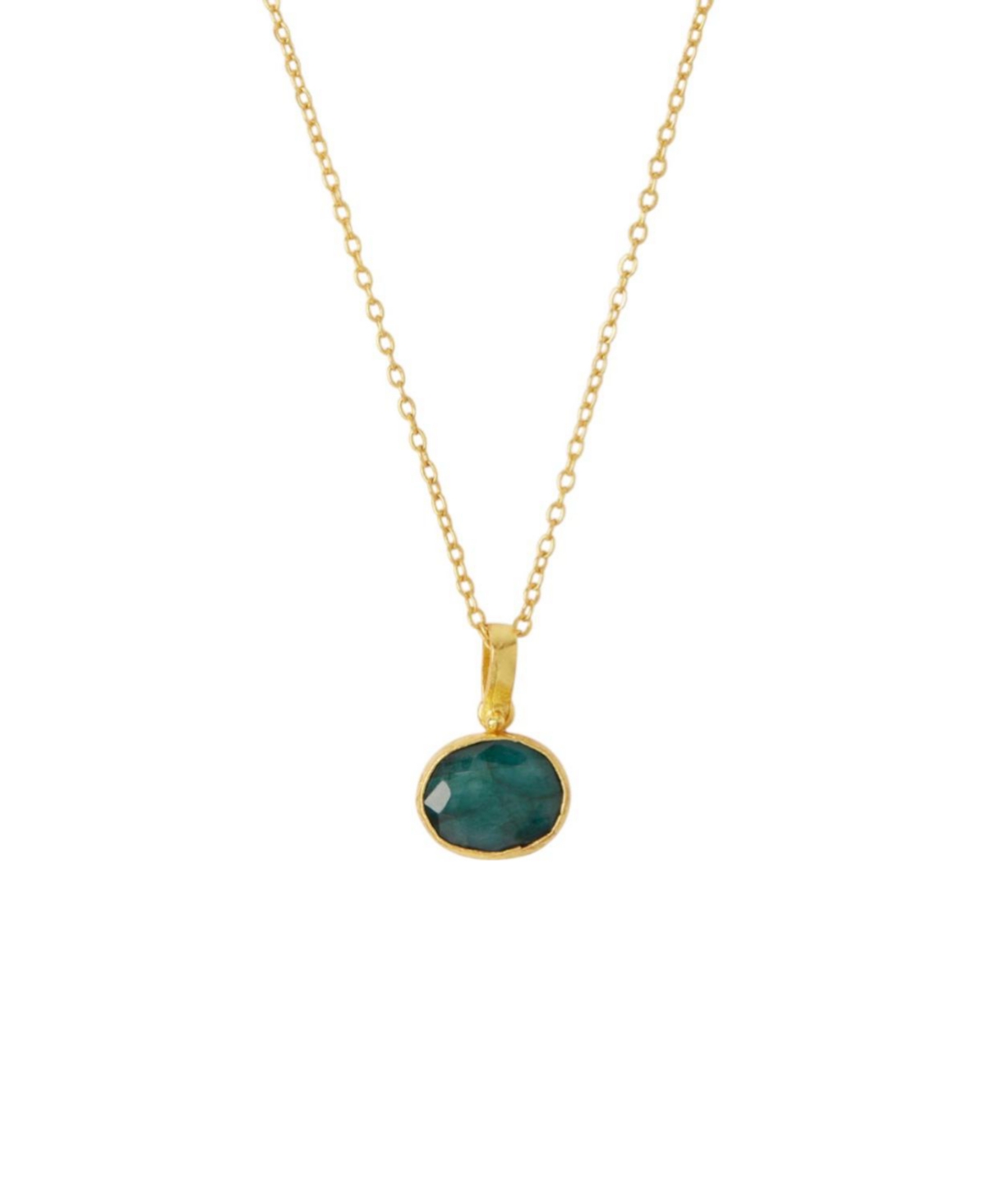 Click here for Ottoman Hands Siena Pendant Necklace - Emerald prices