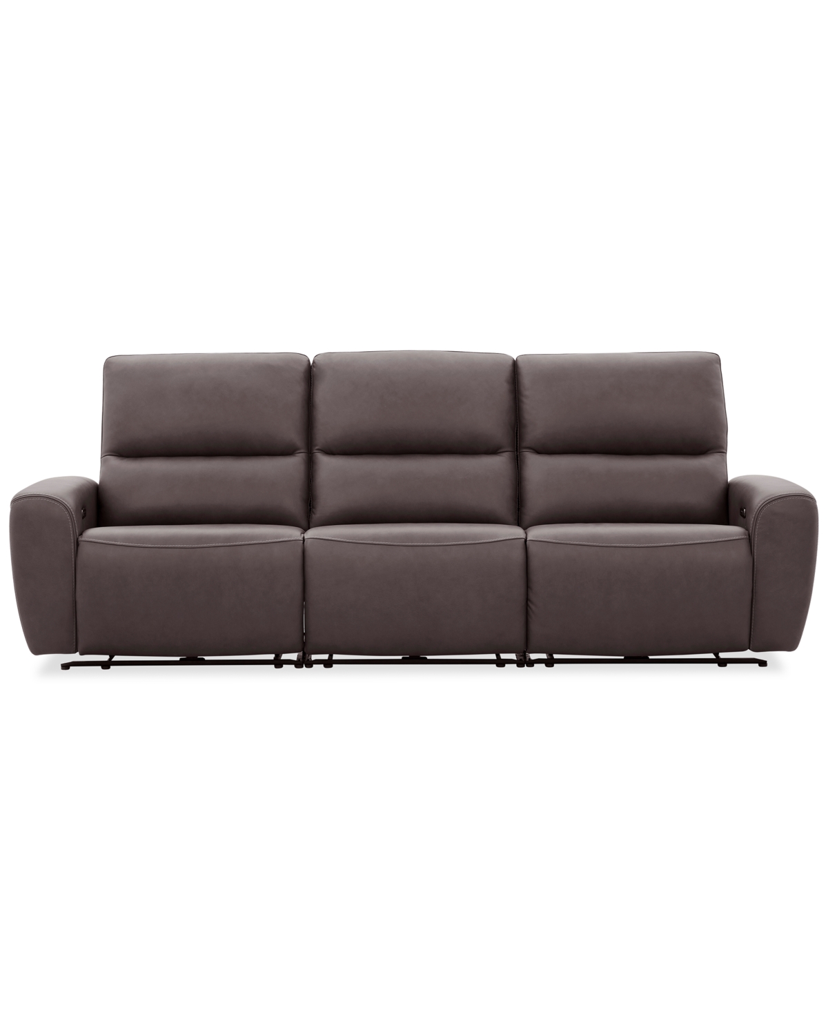 Click here for Symond 3-Piece Leather 3 Power Motion Sofa - Choco... prices