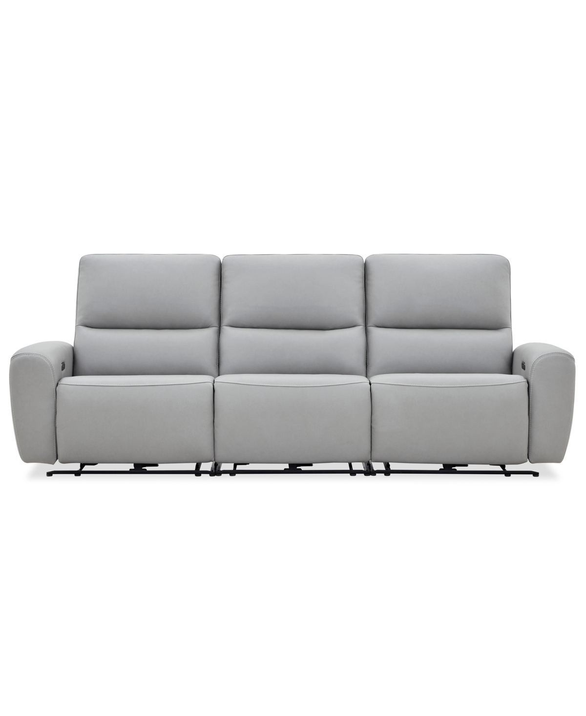 Click here for Symond 3-Piece Leather 3 Power Motion Sofa - Light... prices