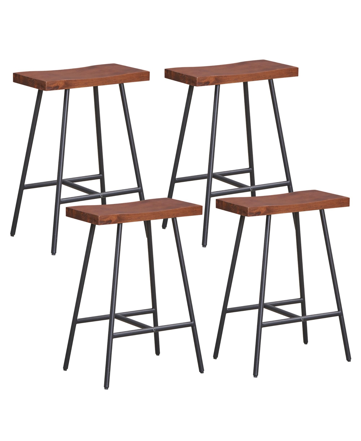 Click here for Gymax Saddle-Seat Bar Stool 4 Set Counter Height B... prices