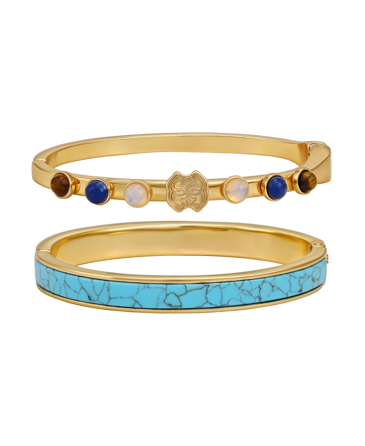 Click here for Guess 2-Pc. Semi-Precious Stone Bangle Bracelet Se... prices