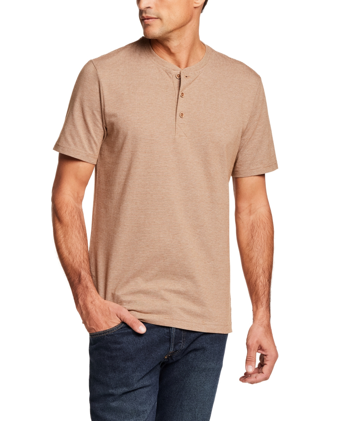 Click here for Weatherproof Vintage Mens Short-Sleeve Micro-Strip... prices