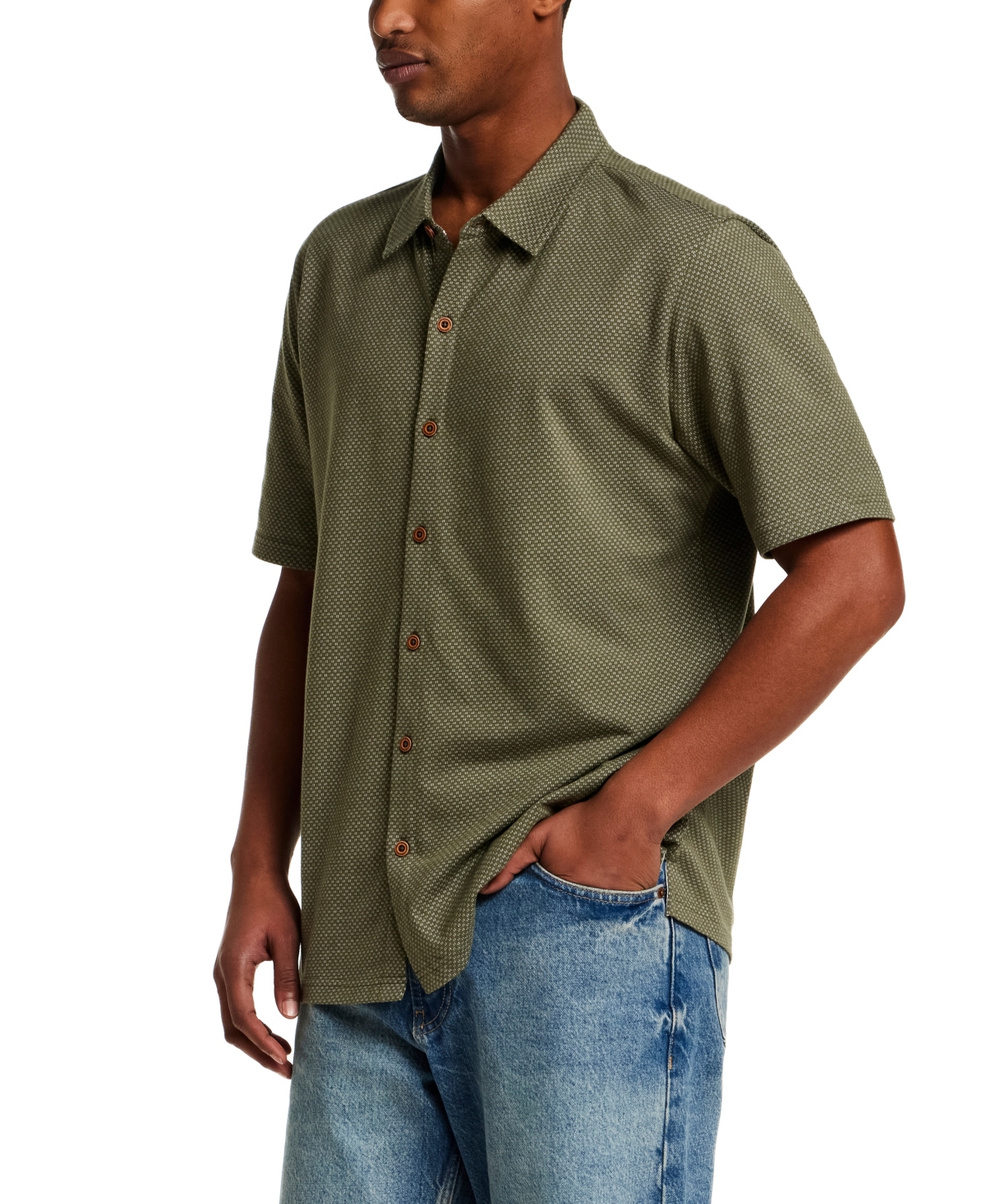 Click here for Weatherproof Vintage Mens Twill Short-Sleeve Butto... prices