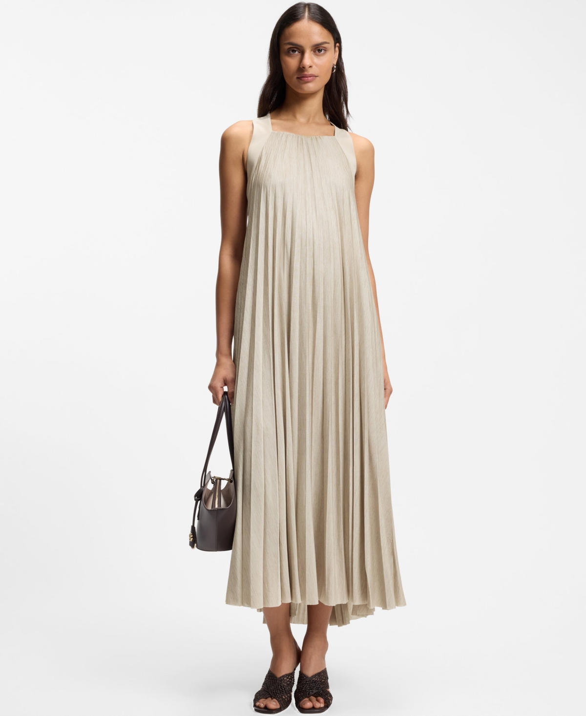 Click here for Boss by Hugo Boss Womens Plisse Pleated Halter Nec... prices