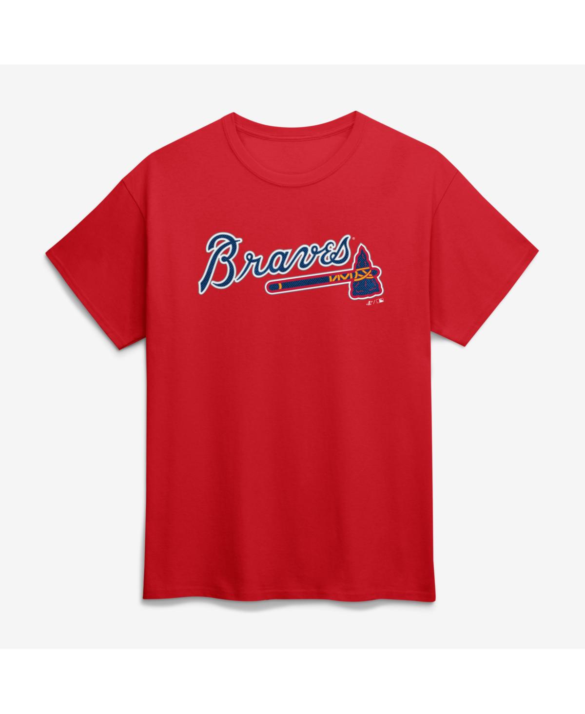 Click here for Logo Athletic Mens Red Atlanta Braves Wordmark T-S... prices