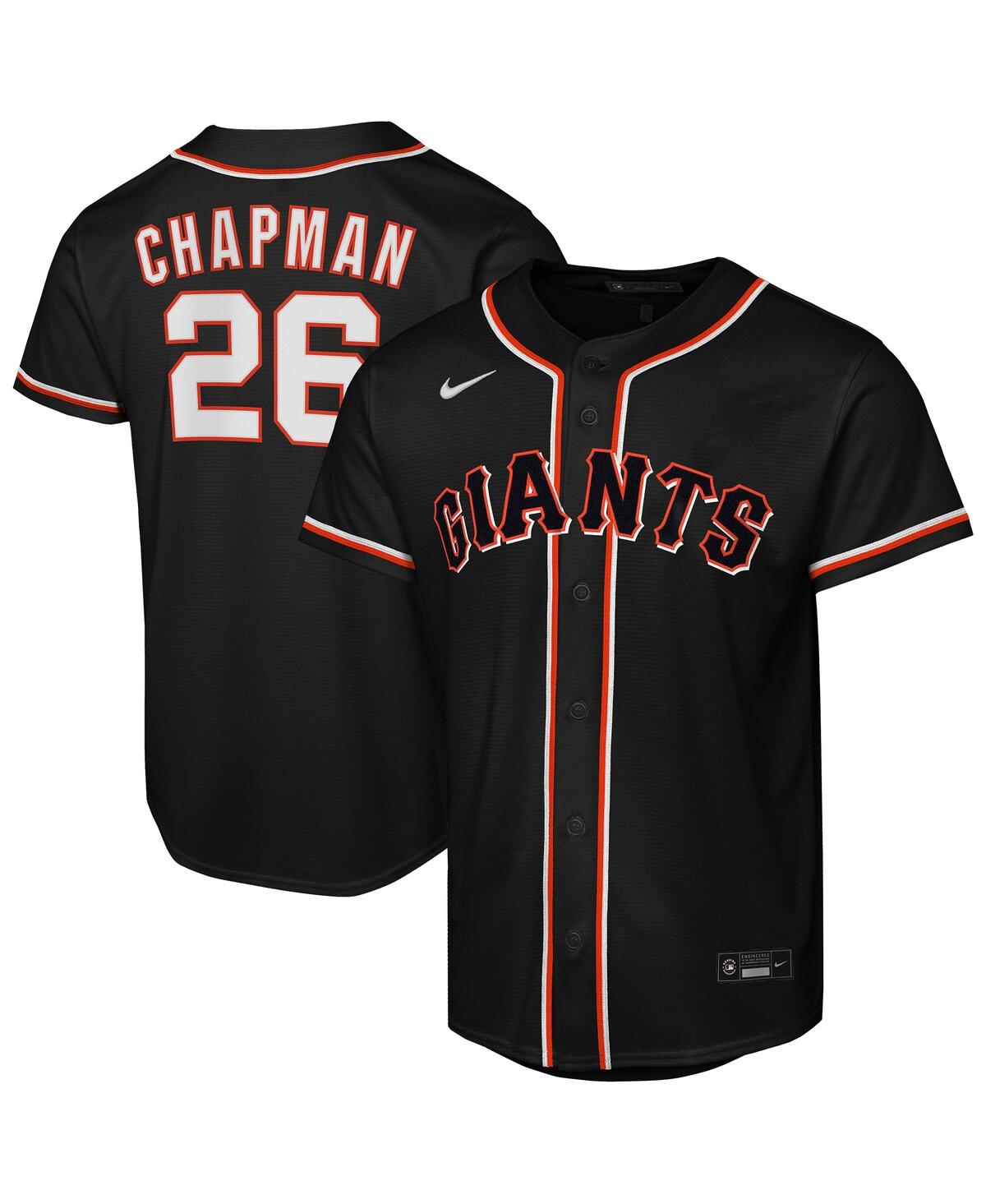 Click here for Nike Big Boys and Girls Matt Chapman Black San Fra... prices