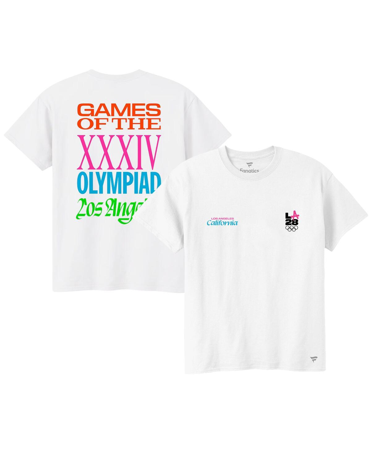 Click here for Fanatics Mens White LA28 Superbloom Collection T-S... prices