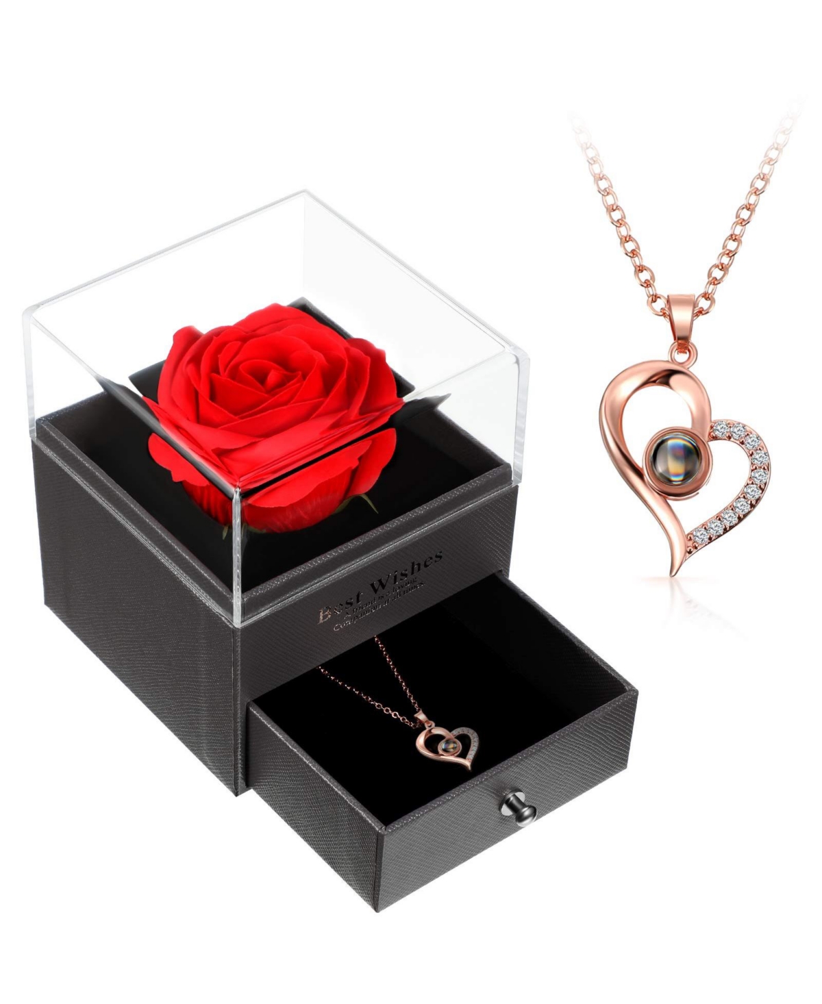 Click here for Gnuadz Love You 100 Languages Necklace Heart Penda... prices