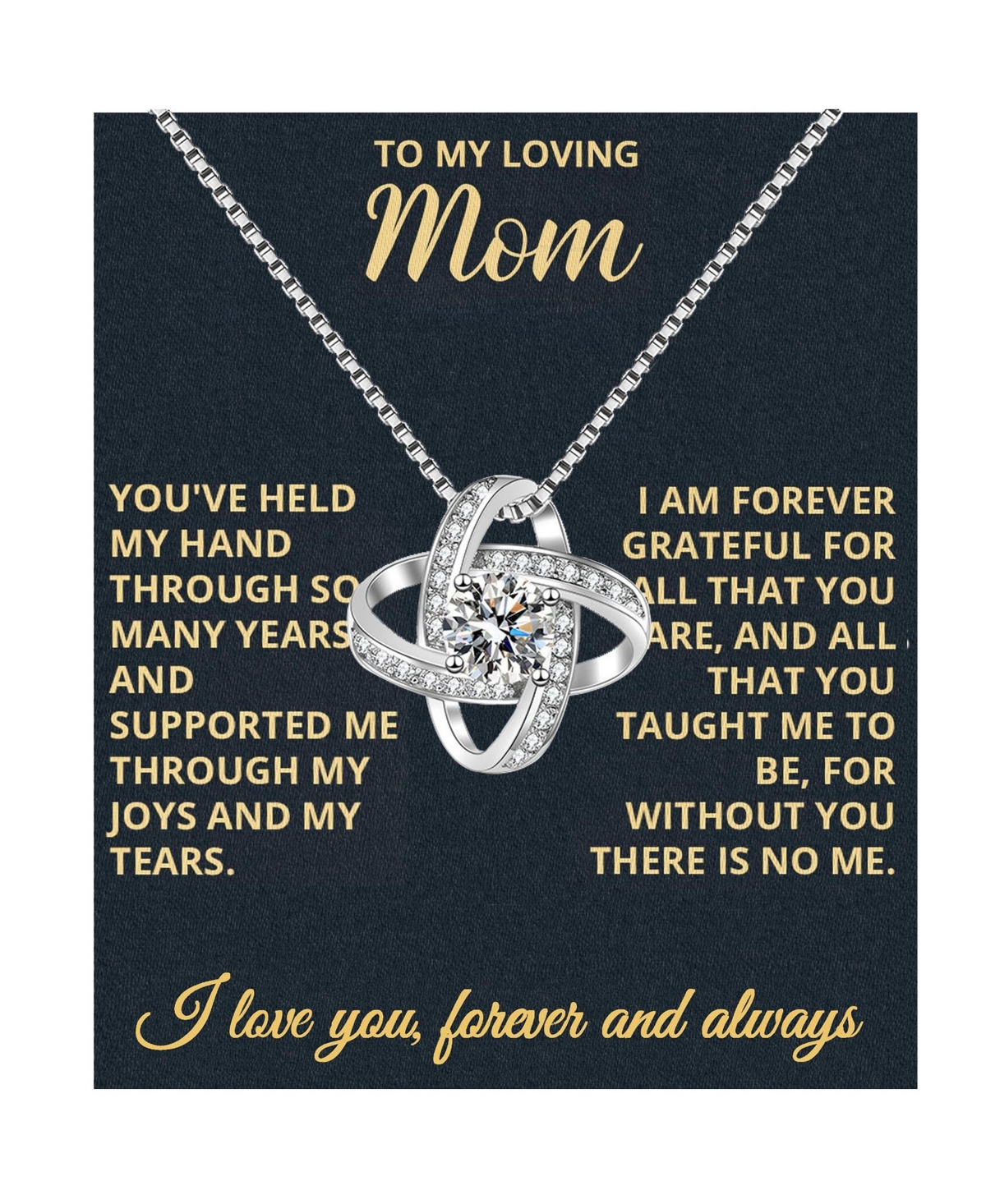 Click here for Gnuadz Mom Necklace Sterling Heartfelt Message Lig... prices