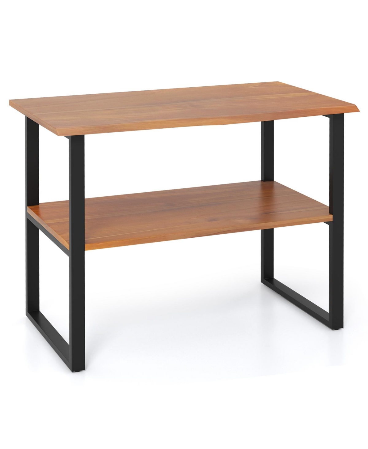 Click here for Slickblue Teak Wood Side Table 2 Tier End Table fo... prices