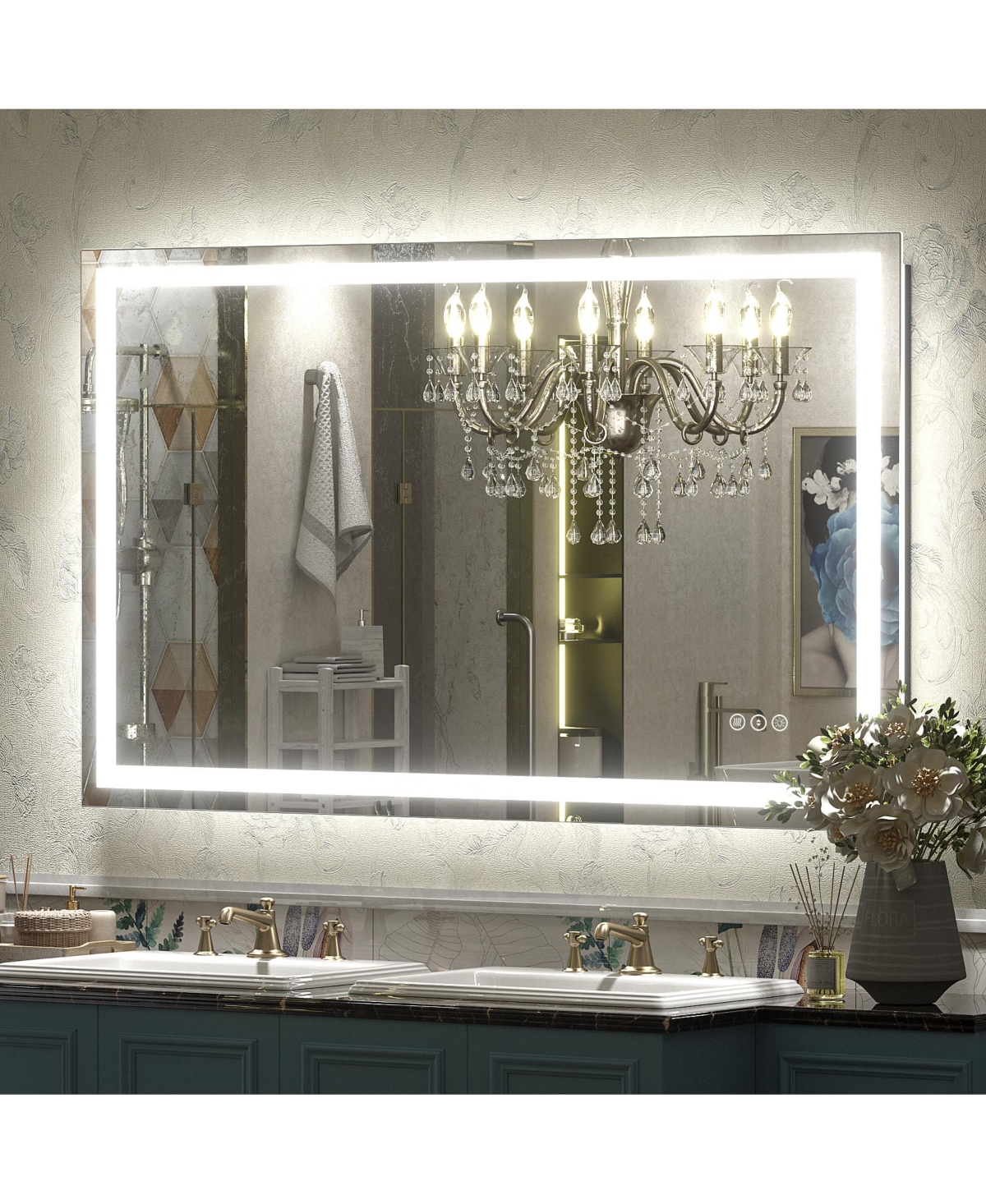 Click here for Apmir 48 x 28 Super Bright Front and Back Led Ligh... prices