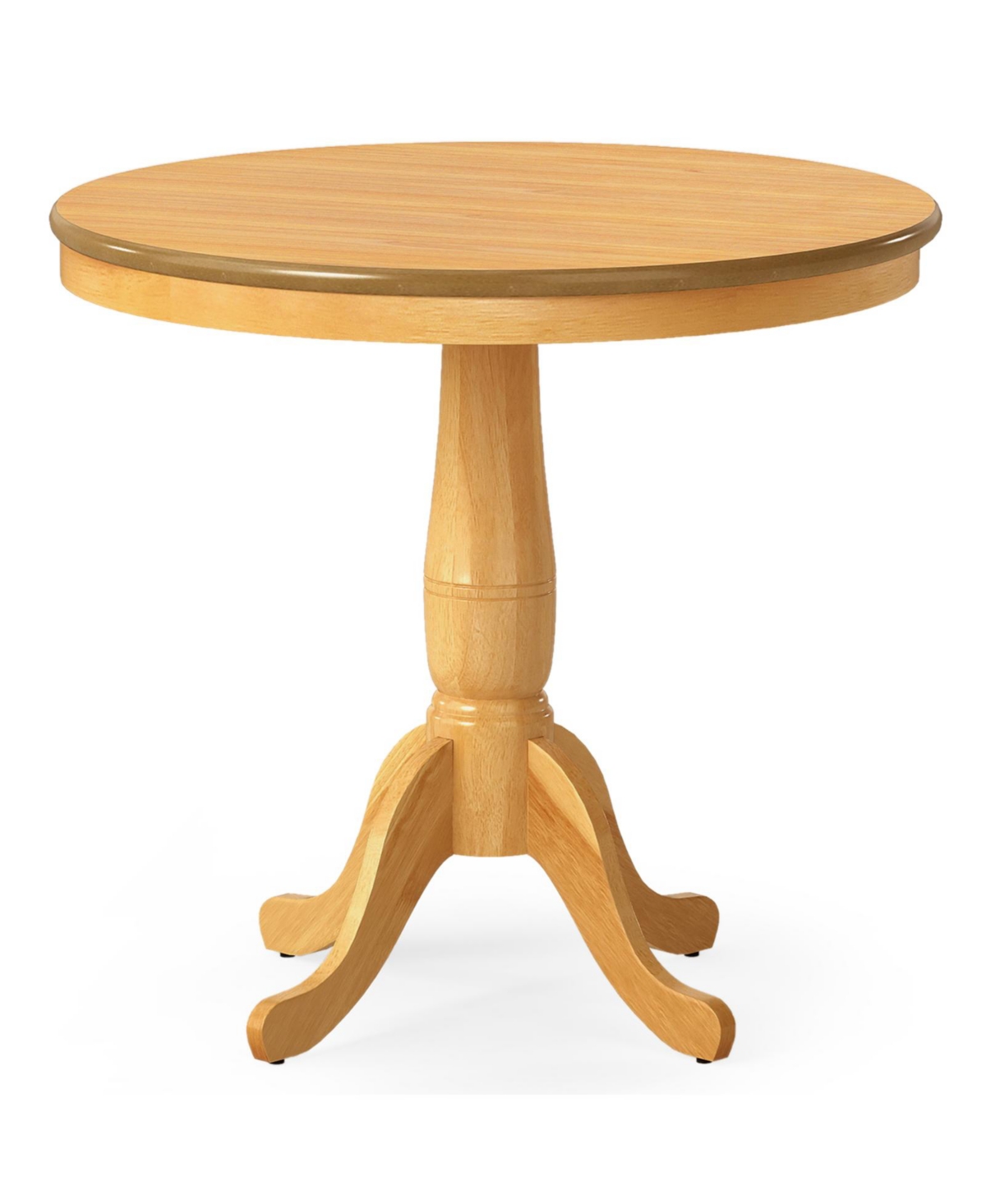 Click here for Slickblue Round Wooden Pedestal Side Table  Pub St... prices