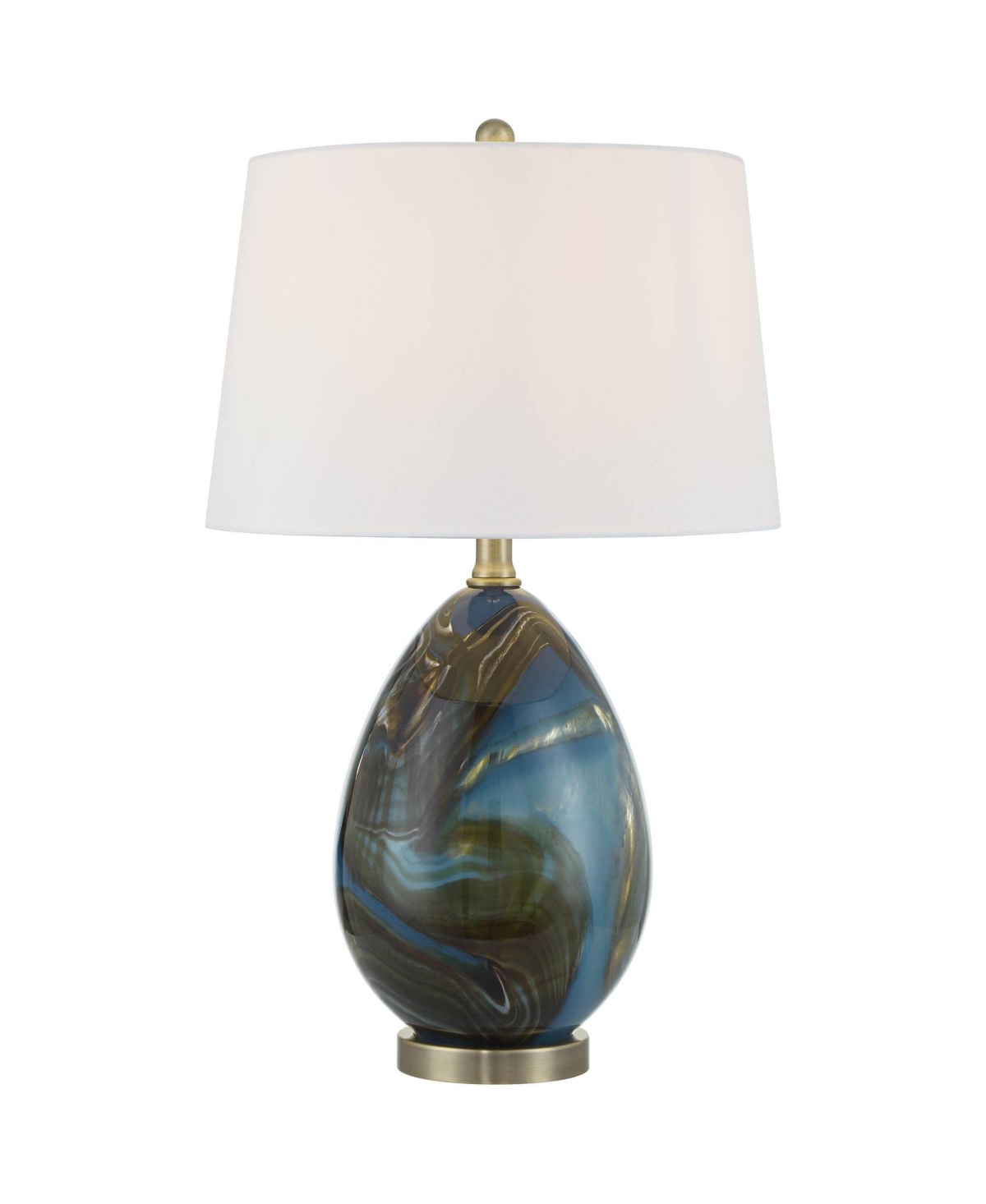 Click here for 360 Lighting Swirl 22 1/2 High Art Glass 3-Way Tab... prices