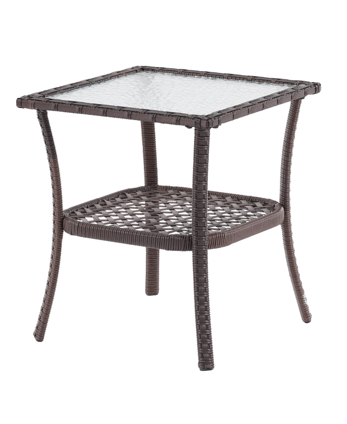 Click here for Sonkuki Outdoor Pe Rattan Side Table  Water-Corrug... prices