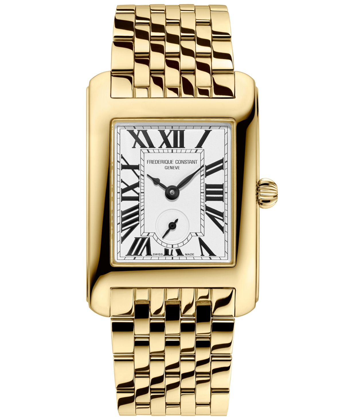 Click here for Frederique Constant Womens Carree Gold-Tone Stainl... prices