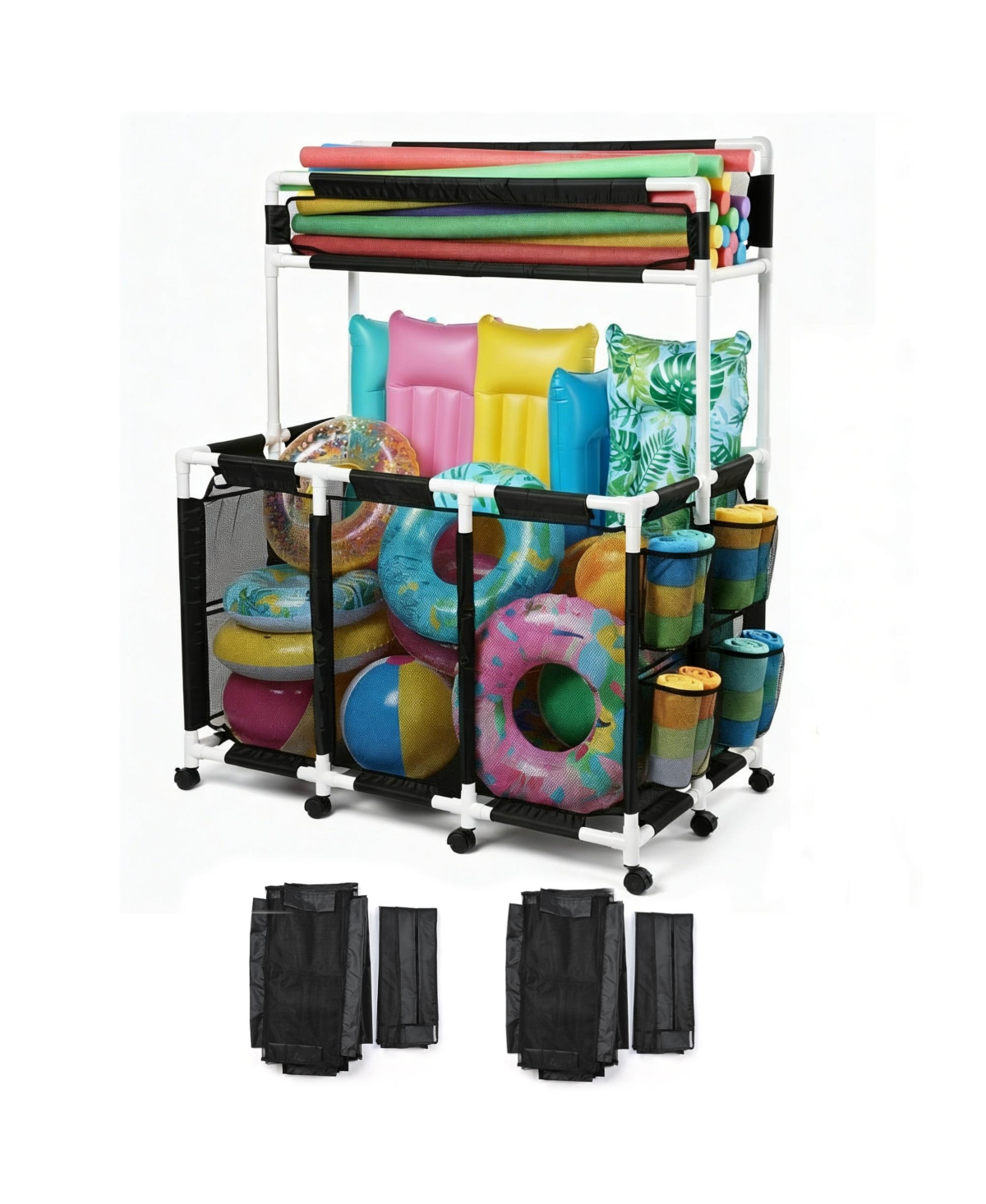 Click here for Yescom 424 Gal Pool Float Storage Bin Net Replacem... prices