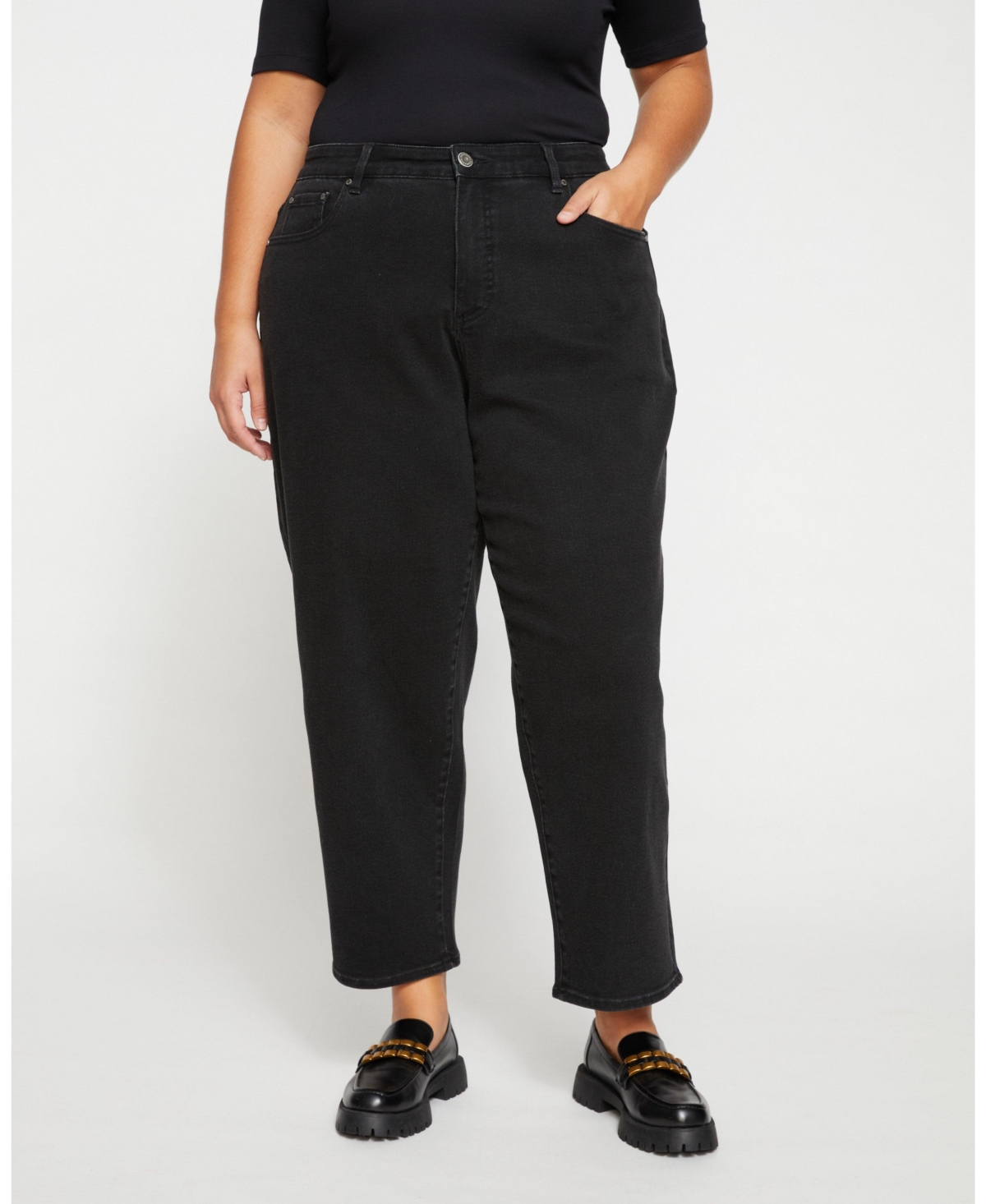 Click here for Universal Standard Womens Plus Size Lou High Rise... prices