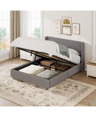 Click here for Gaomon Lift Up Storage Bed Frame Corduroy Upholste... prices